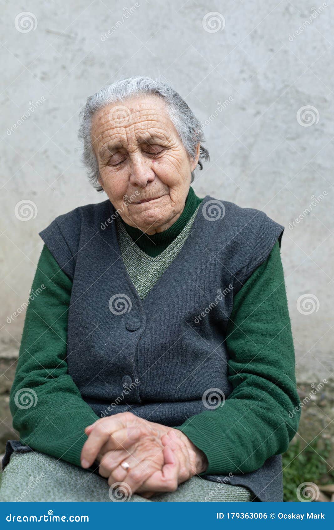 Old widowed woman stock photo. Image of older, lonely - 179363006