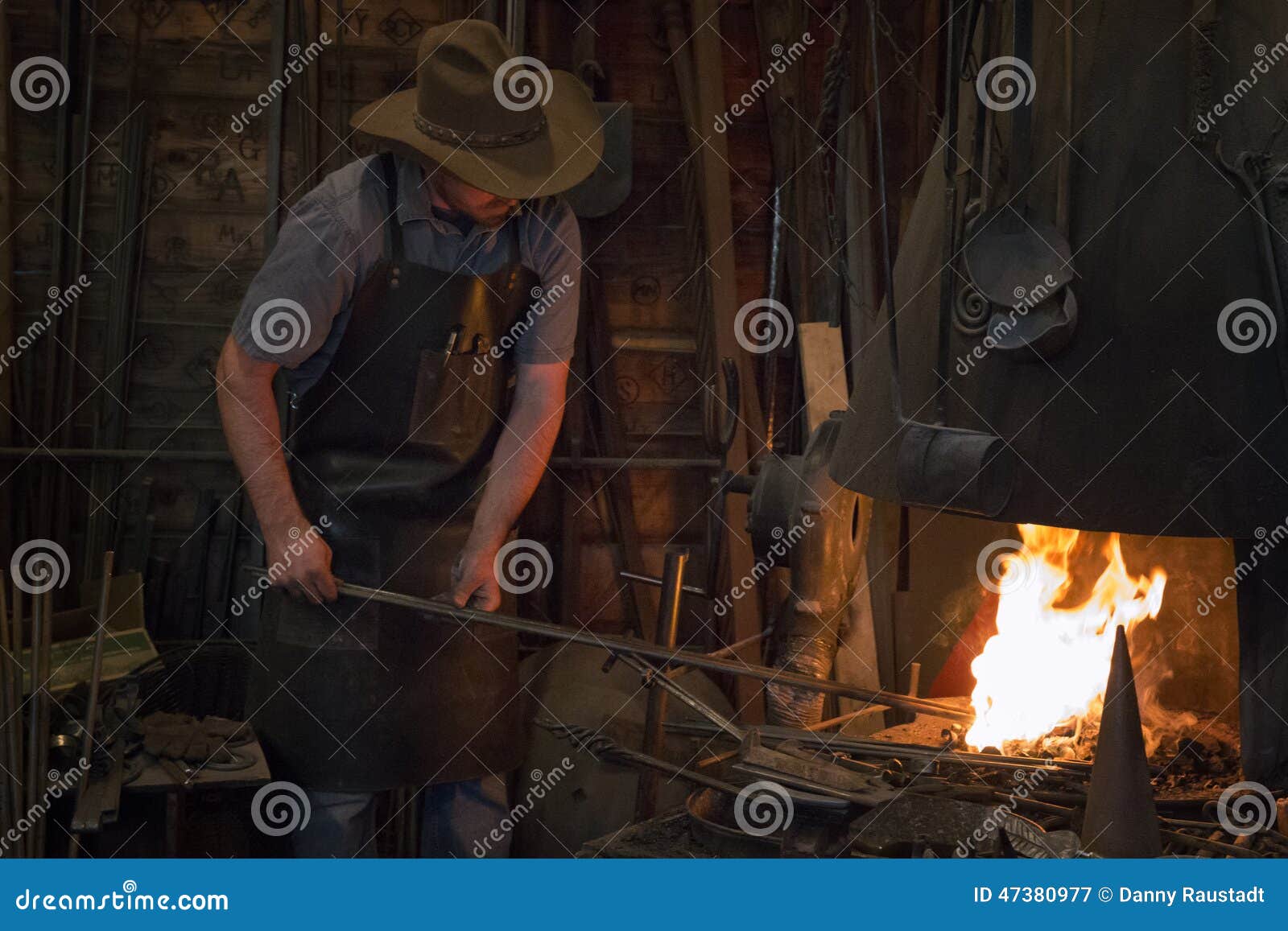 Old Wild West Blacksmith stock image. Image of bend, labor - 47380977