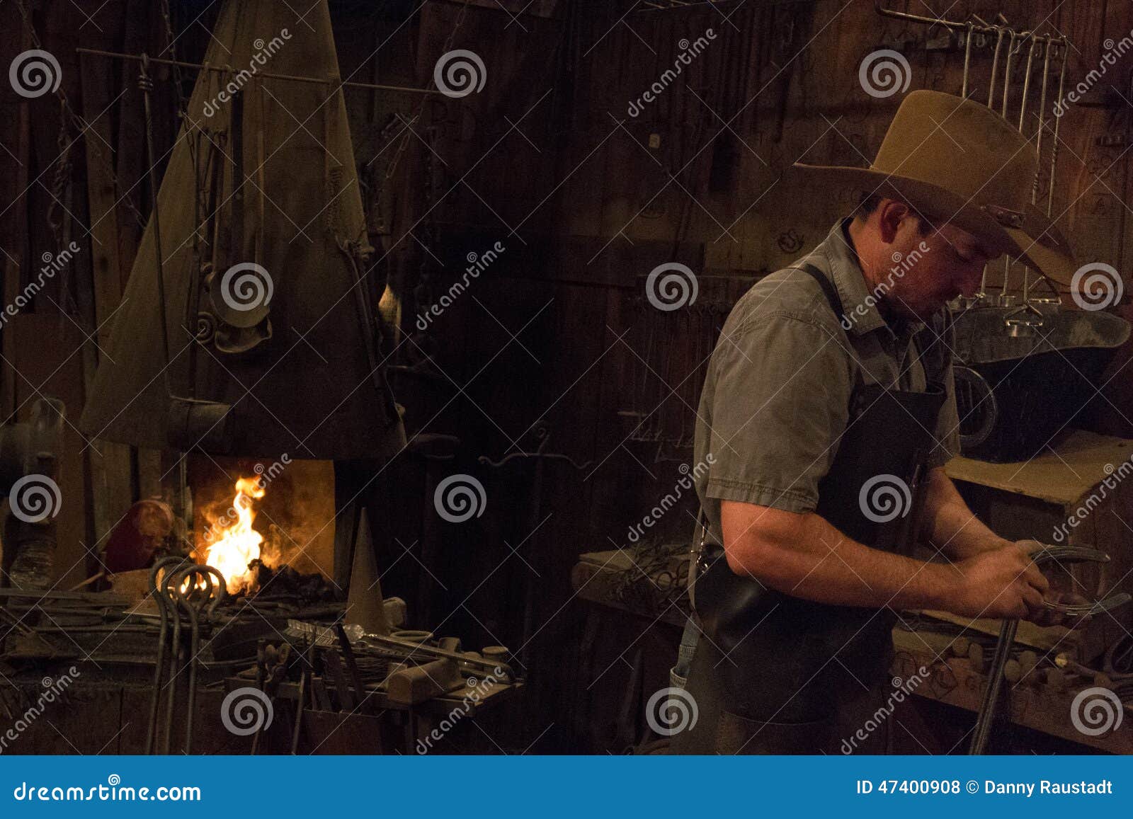Old Wild West Blacksmith stock photo. Image of farm, arizona - 47400908