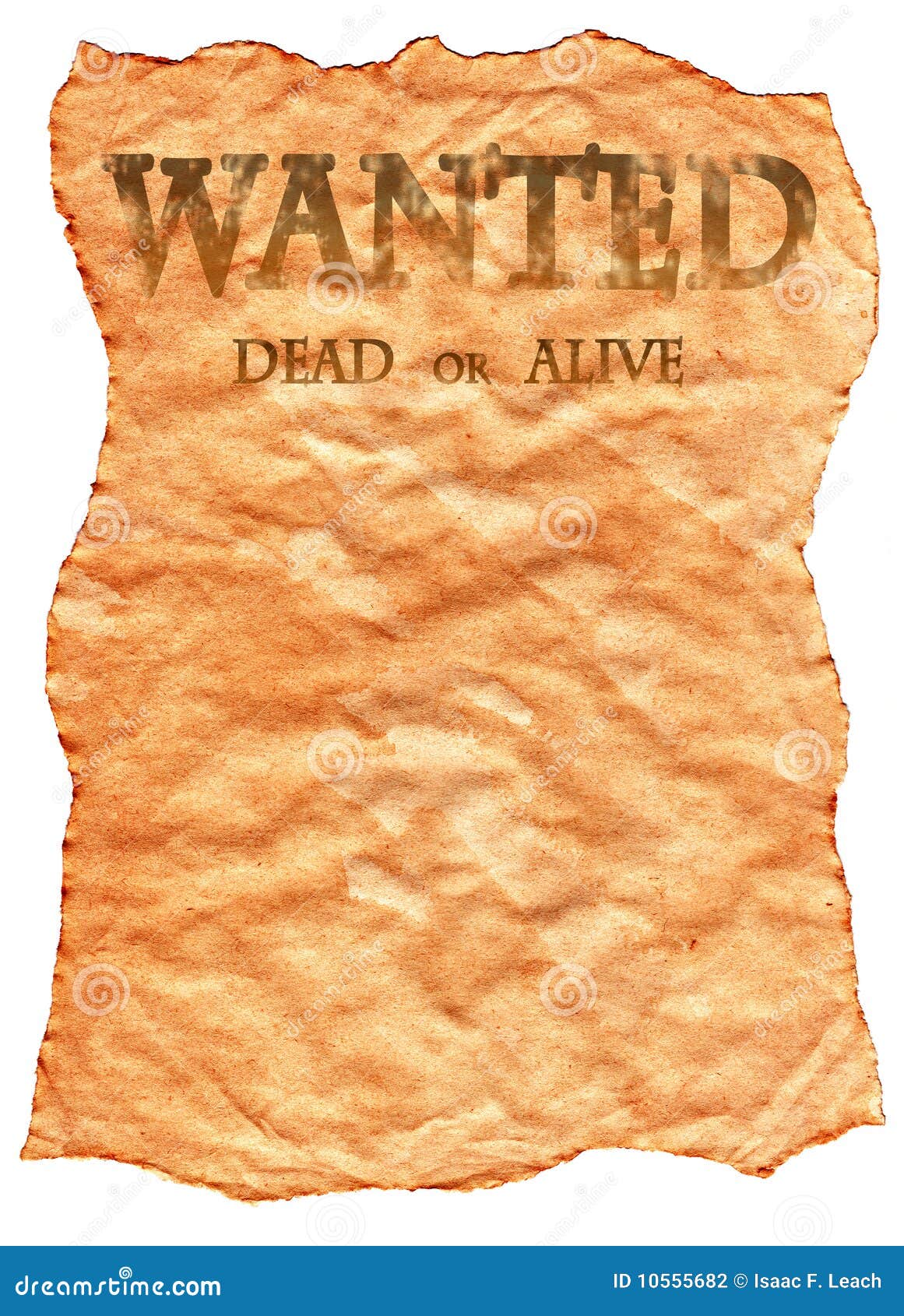 Old Wild West Wanted Poster Stock Illustration - Illustration of ...