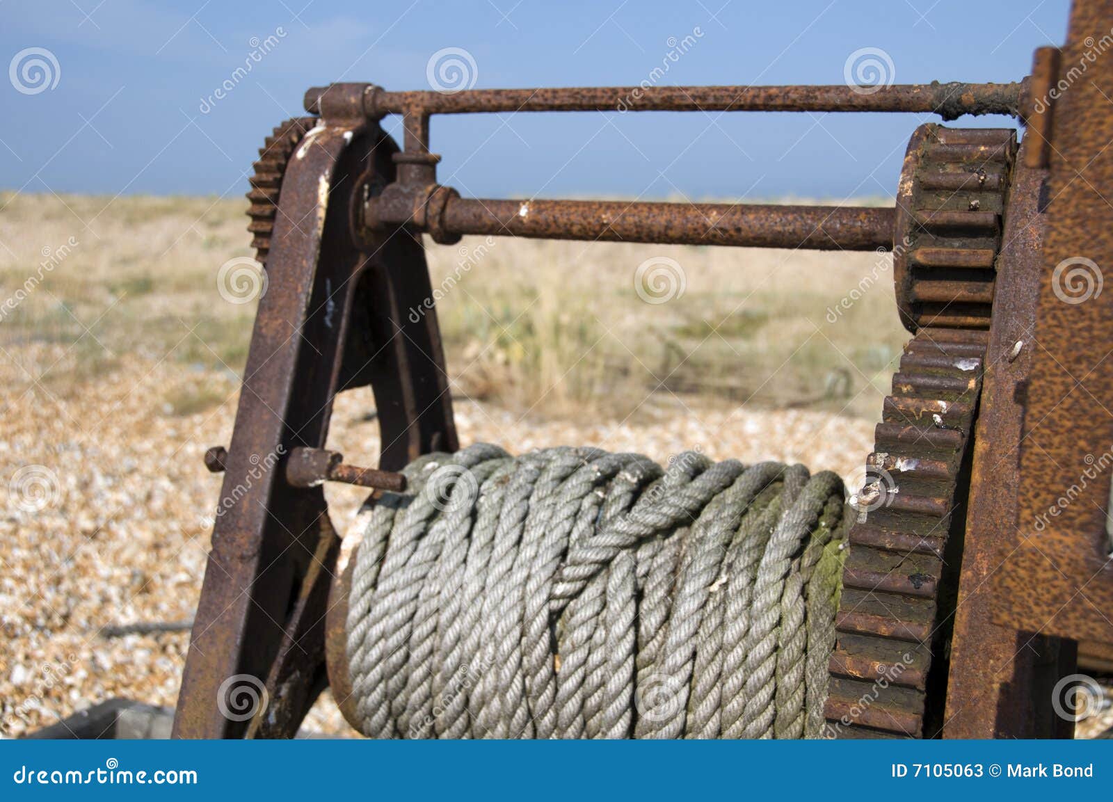 Big Winch Winding A Steel Cable Stock Image | CartoonDealer.com #20430799