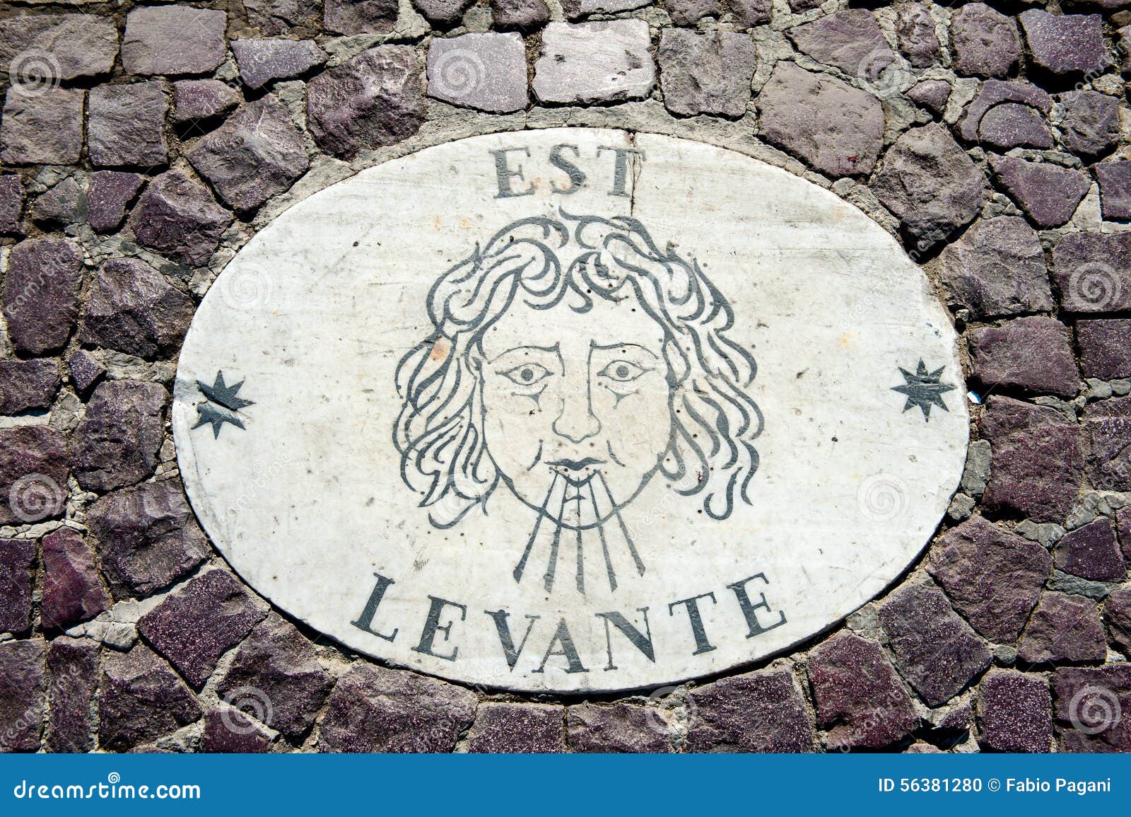 Old wind marker stock photo. Image of travertine, breathe - 56381280