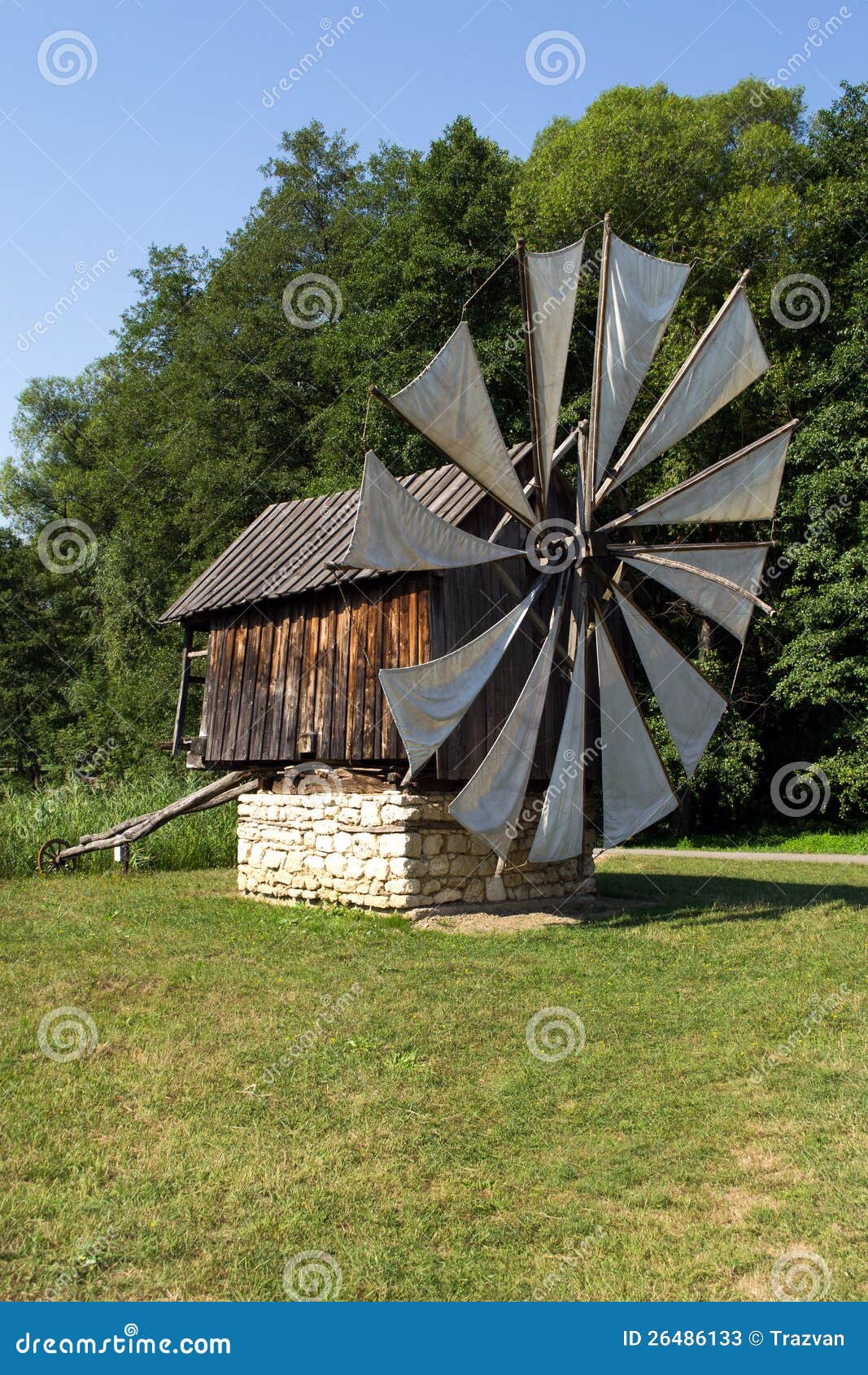 Old wind mill stock image. Image of rustic, ecology, landscape - 26486133
