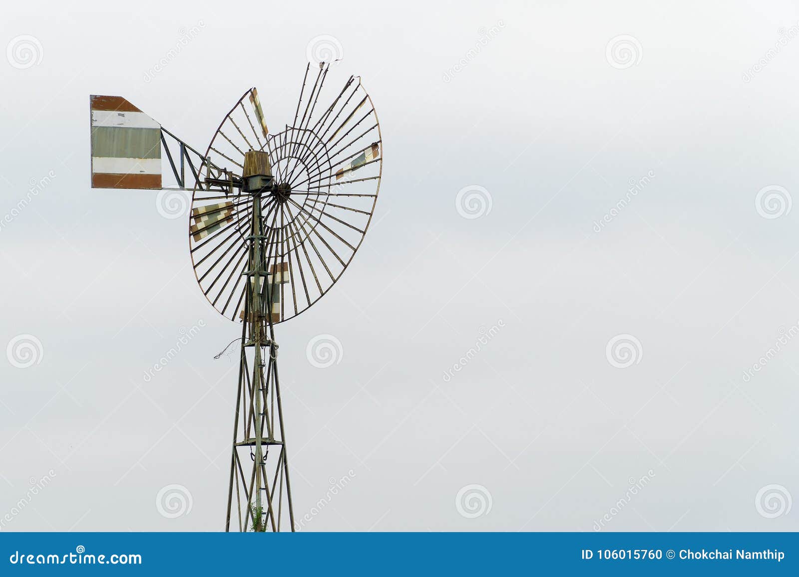 Old Wind Turbines and Worn Out Stock Photo - Image of graphic ...
