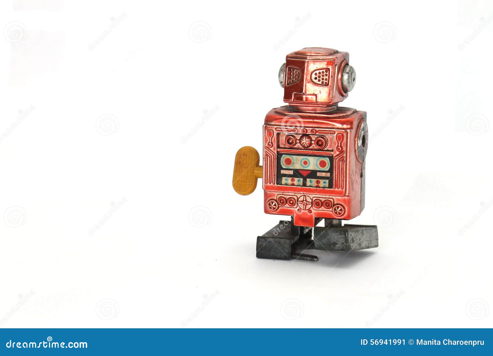 Old wind up robot stock image. Image of vintage, plastic - 56941991
