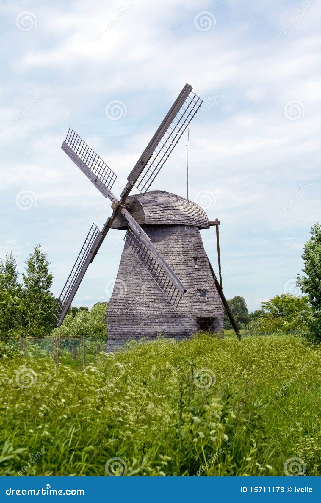 Old windmil stock photo. Image of outdoors, culture, grass - 15711178