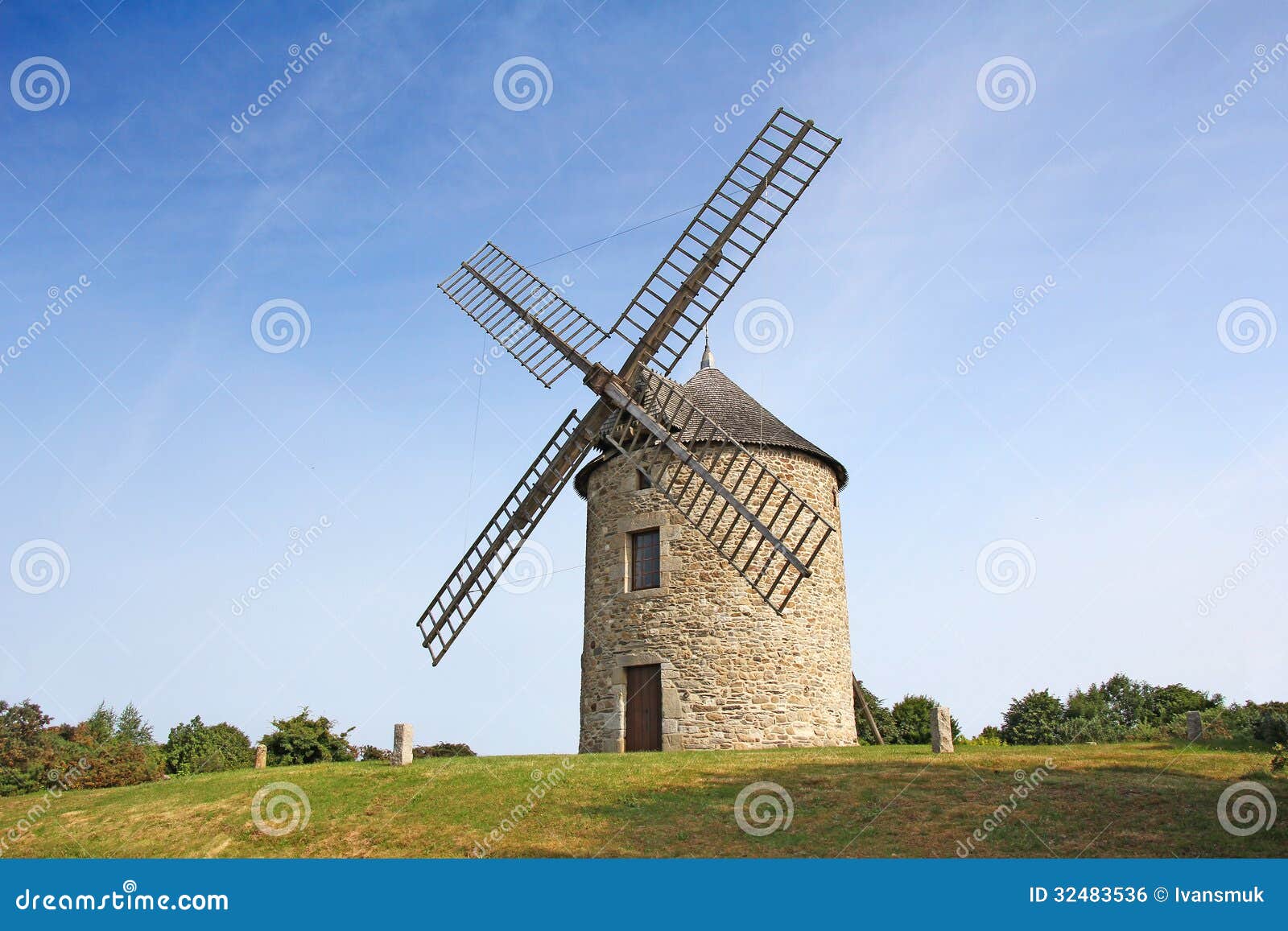 Old windmil stock photo. Image of countryside, agriculture - 32483536