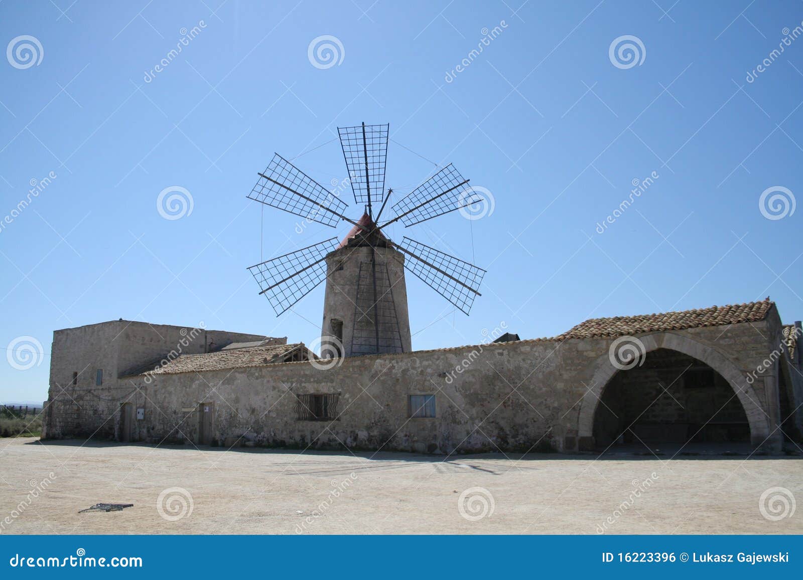 Old Windmill stock photo. Image of landmark, ruins, brick - 16223396