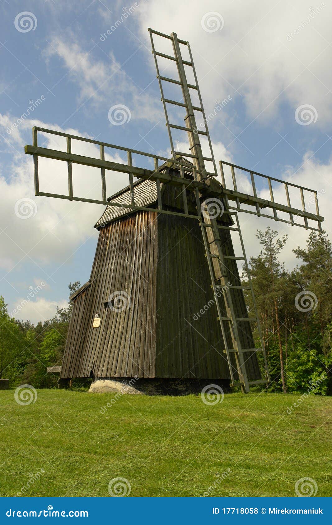 Old windmill stock photo. Image of polish, structure - 17718058