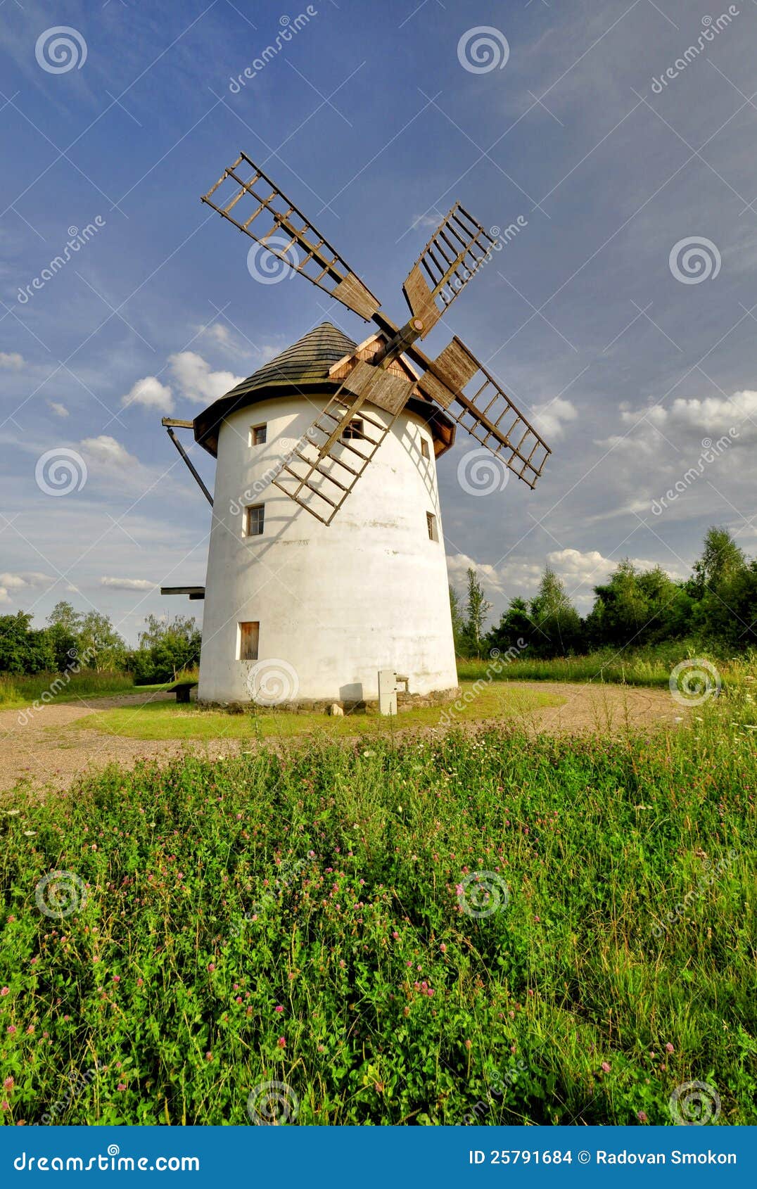 Old windmill stock photo. Image of countryside, czech - 25791684
