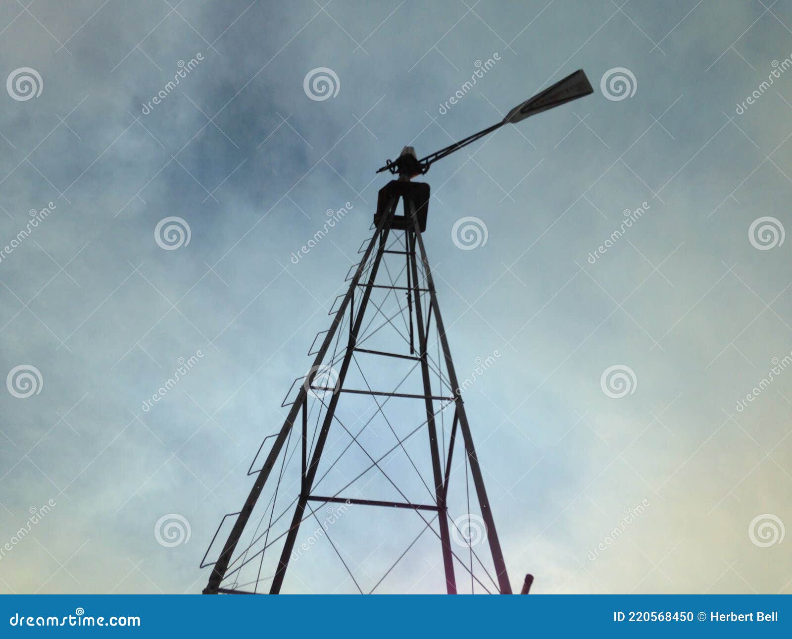Old Windmill. stock photo. Image of nevada, desert, mill - 220568450