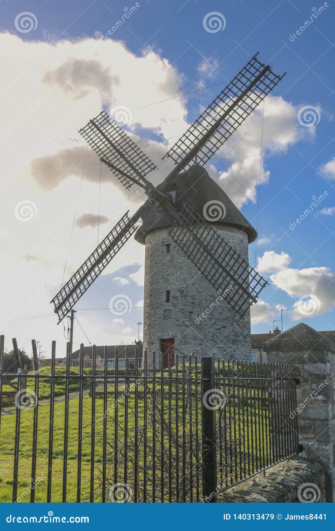 Old windmill stock image. Image of landmark, irish, countrye - 140313479
