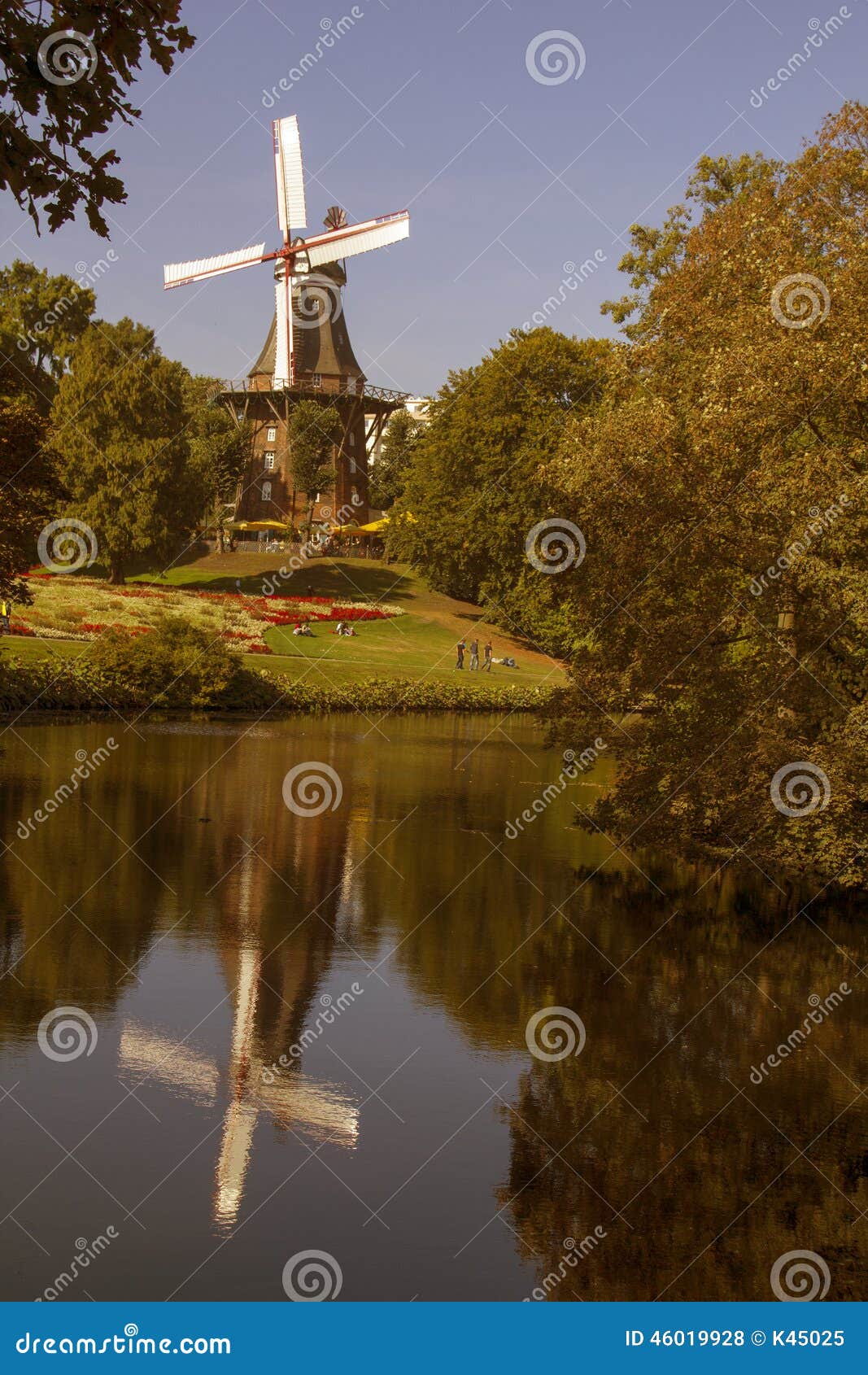 Old Windmill in Bremen, Germany. Editorial Stock Photo - Image of ...