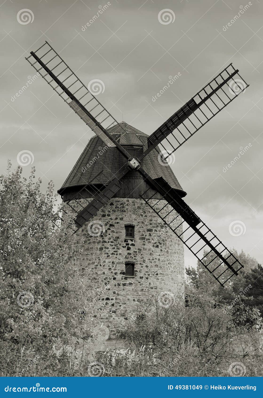 Old windmill stock image. Image of black, detail, grist - 49381049