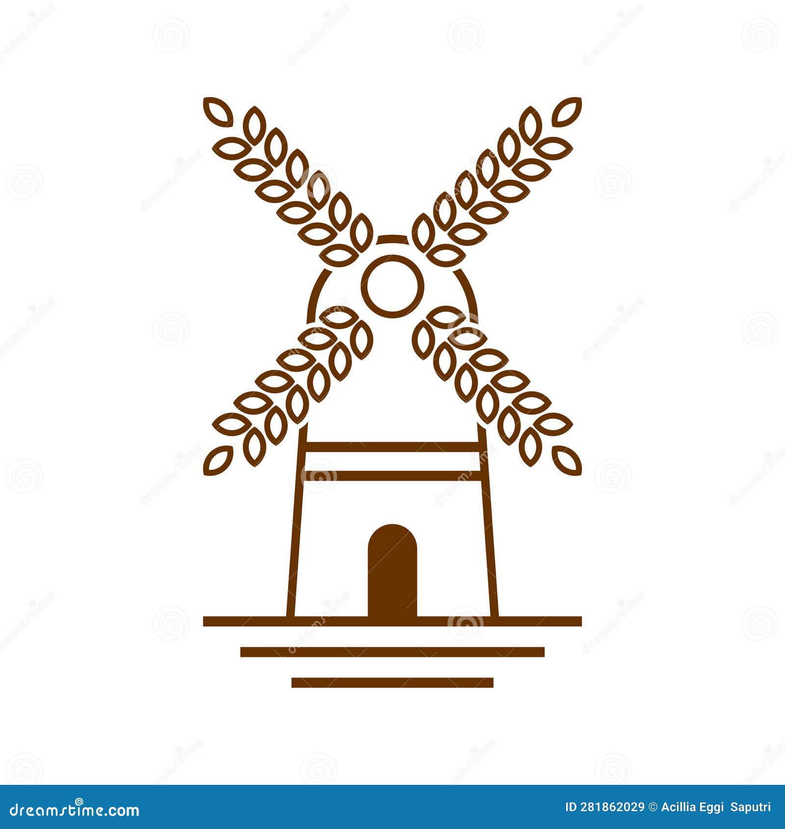 Old Windmill Logo Design Vector, Windmill Retro Vintage Logo Template ...