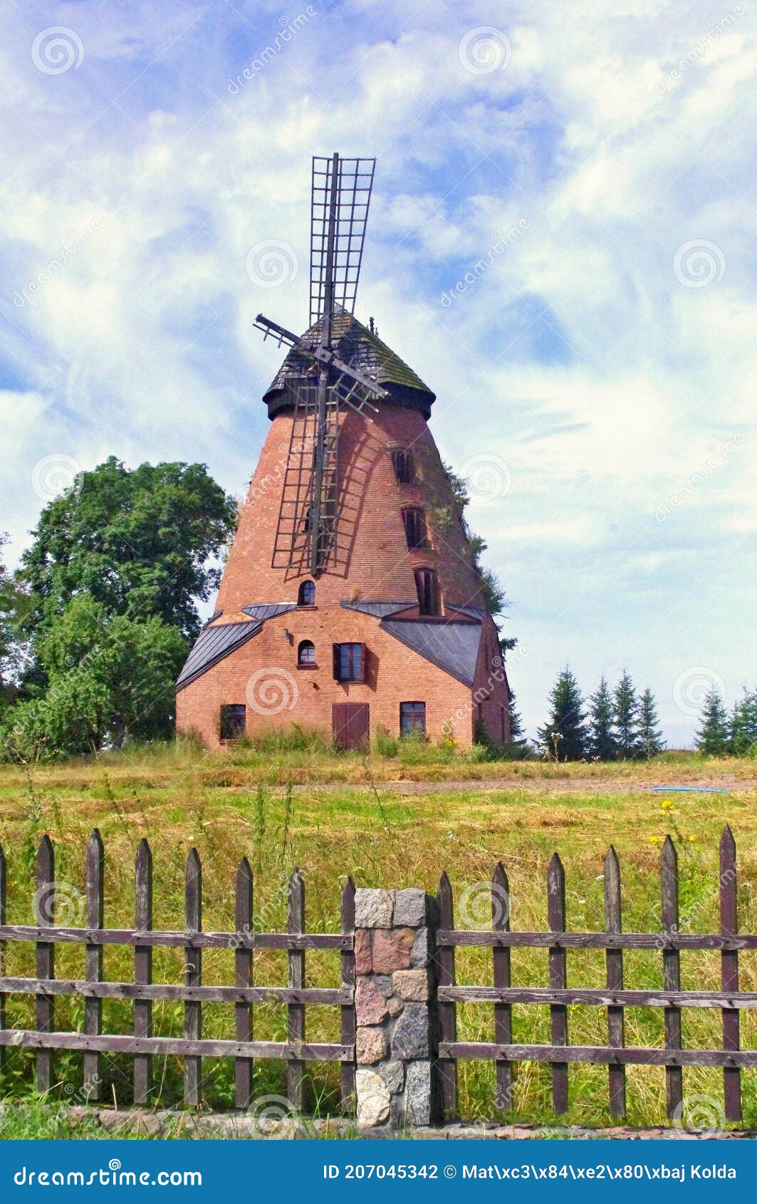 Old windmill in Poland stock photo. Image of nature - 207045342