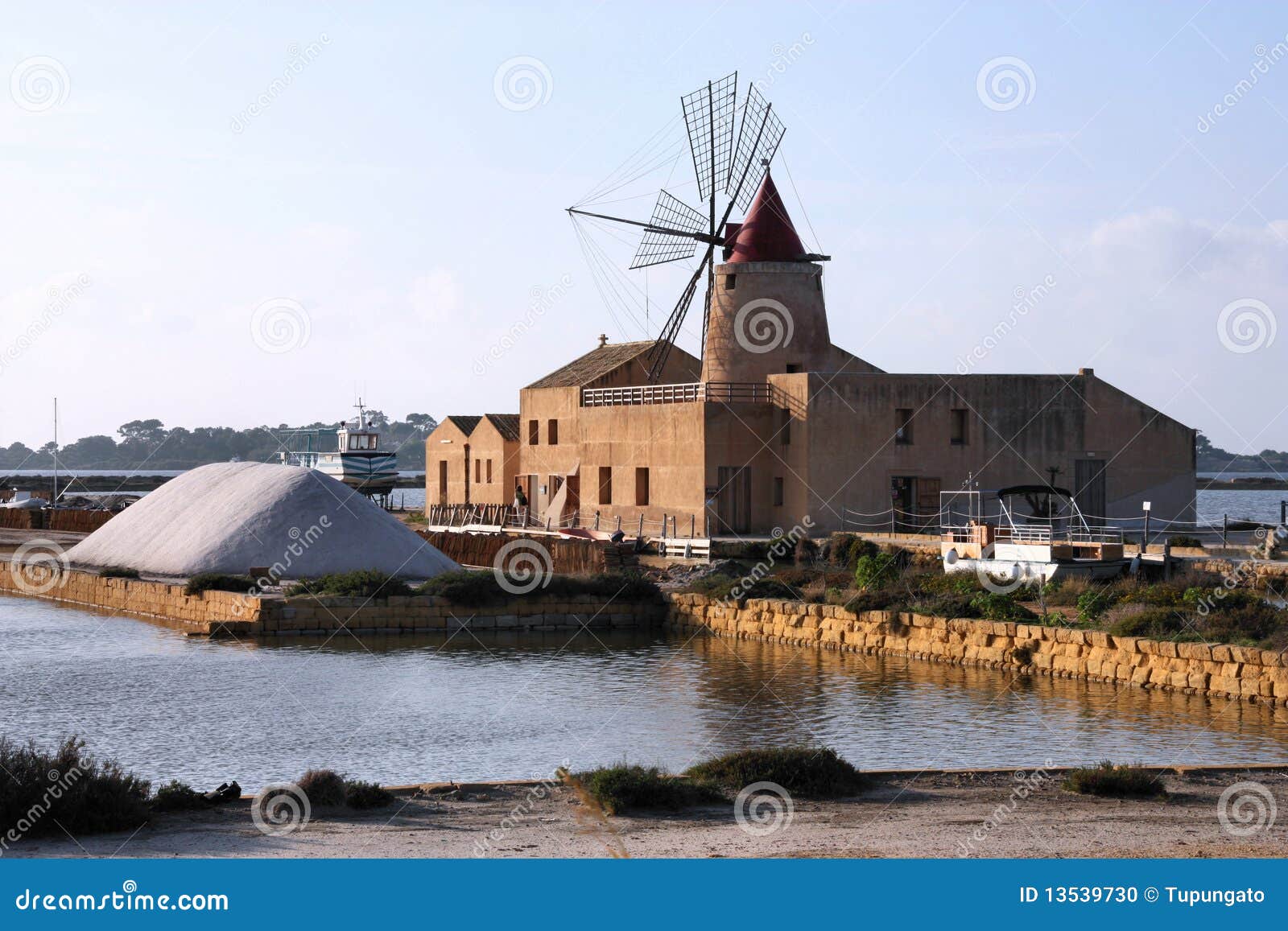 Old windmill in saltworks stock photo. Image of supply - 13539730