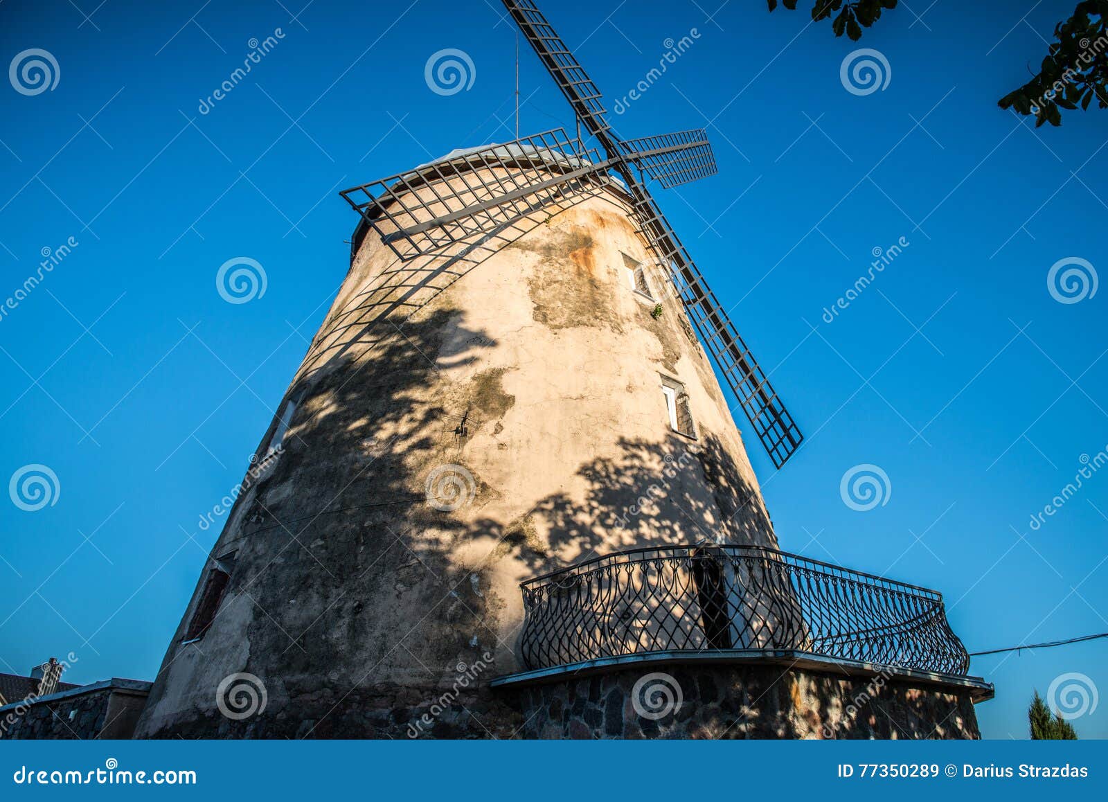 Old Windmill in Seduva, Lithuania Stock Image - Image of europe, retro ...