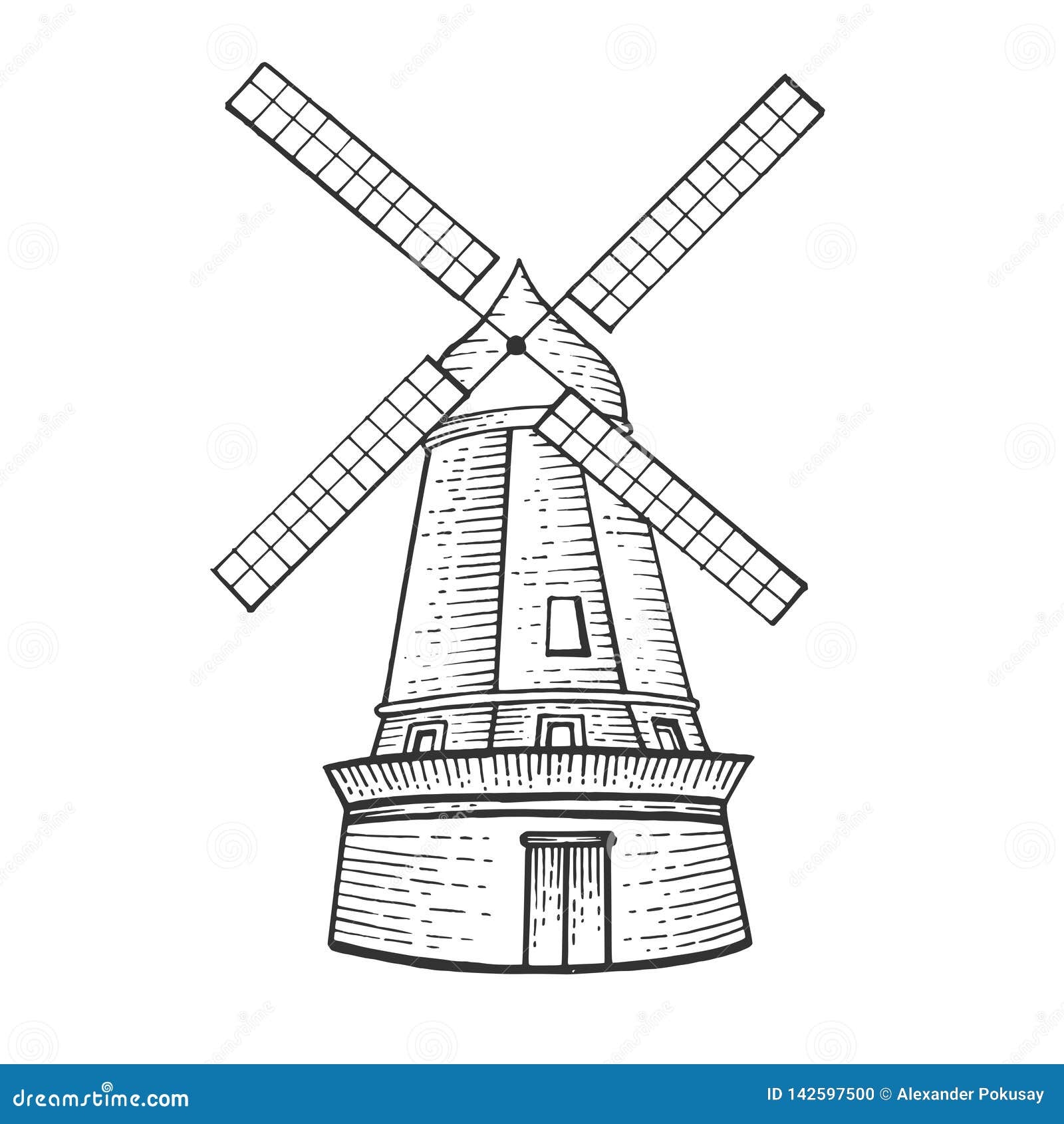 Windmill Drawing