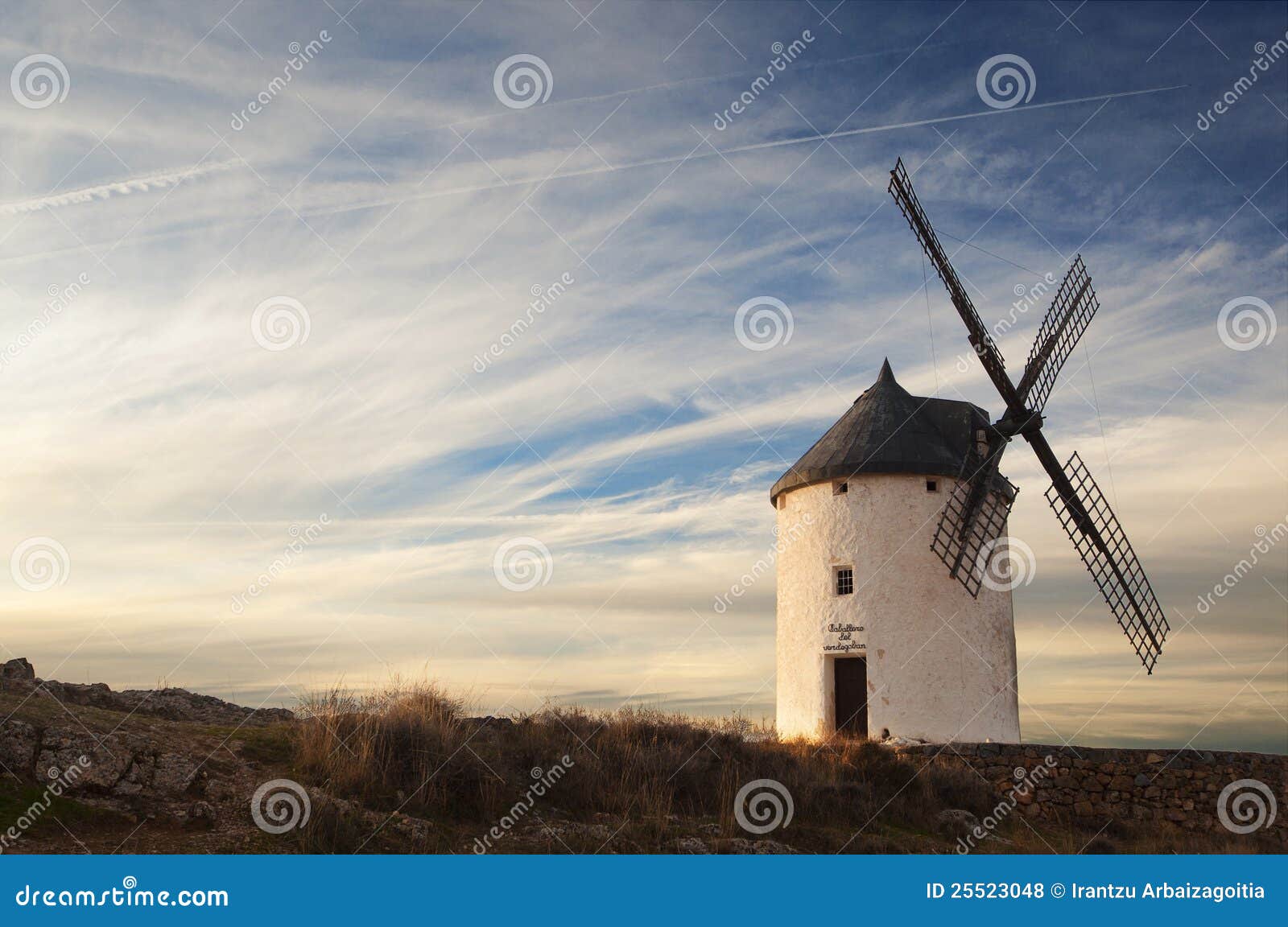 Old windmill at the sunset stock photo. Image of outdoor - 25523048