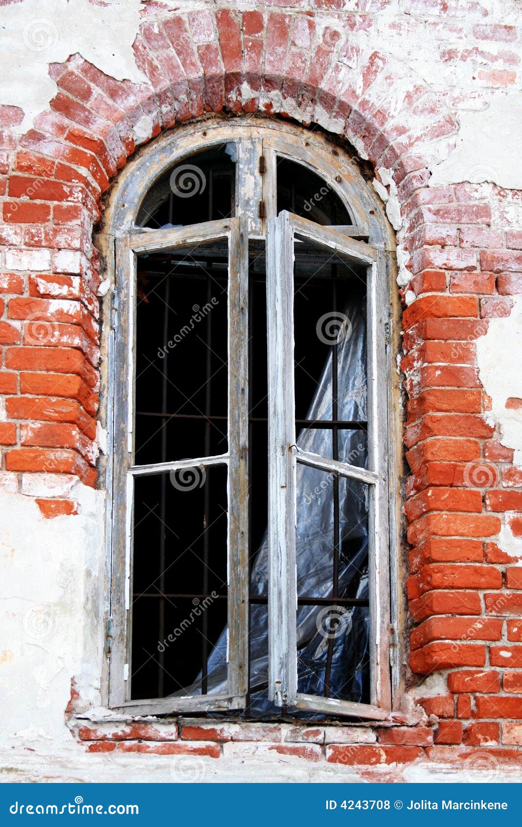 Old window stock photo. Image of wall, broken, destruction - 4243708