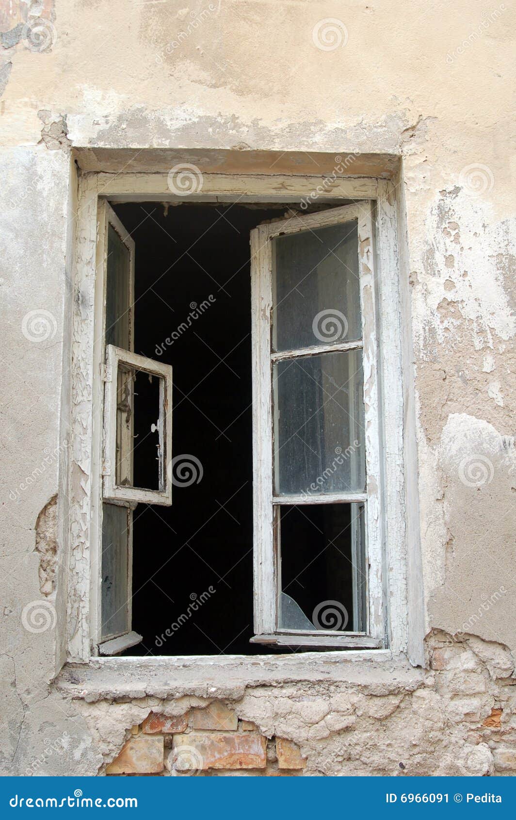 Old window stock image. Image of weathered, vintage, architecture - 6966091