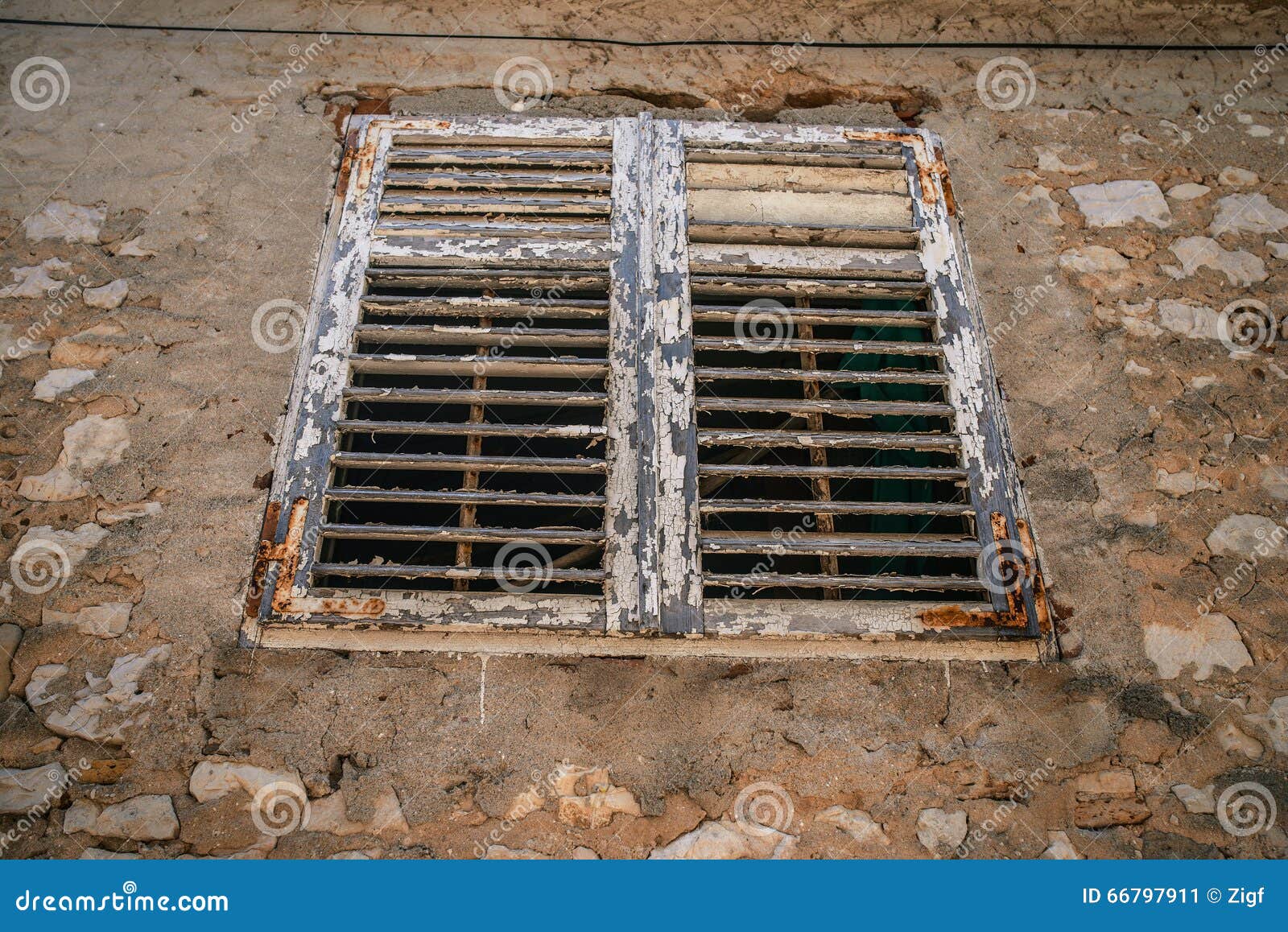 An Old Window in an Ancient Beautiful Building Stock Image - Image of ...