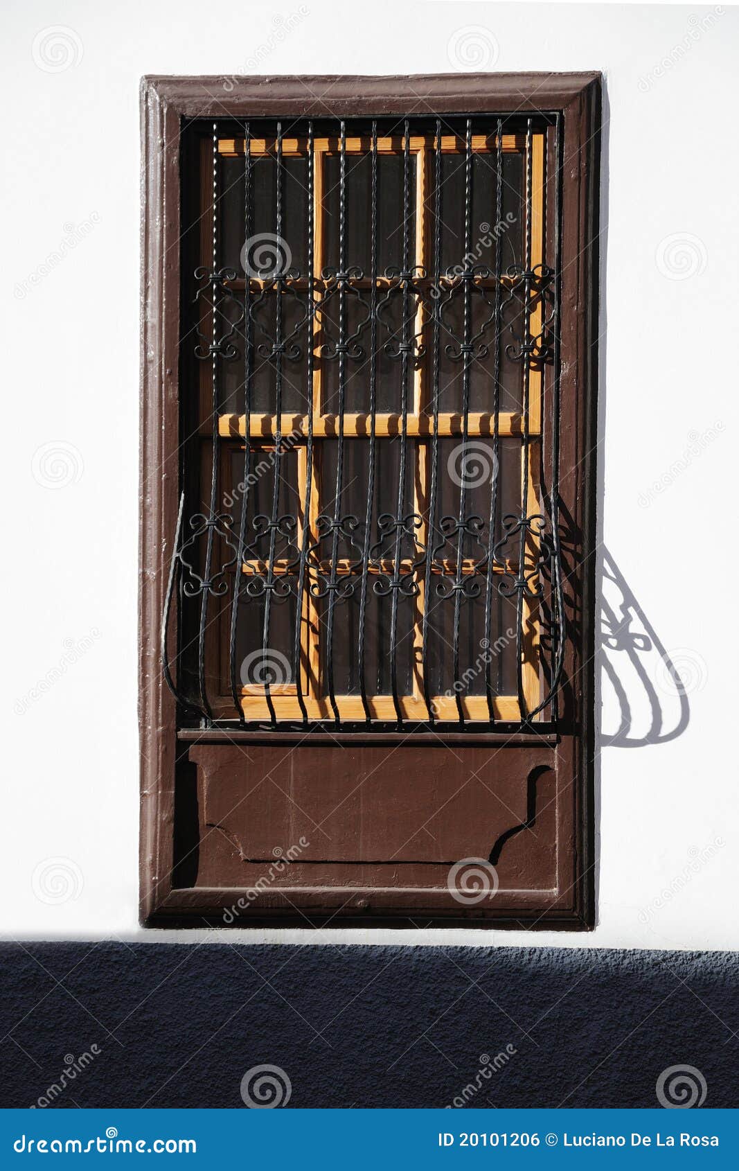 Old window with bars stock photo. Image of dwelling, frame - 20101206