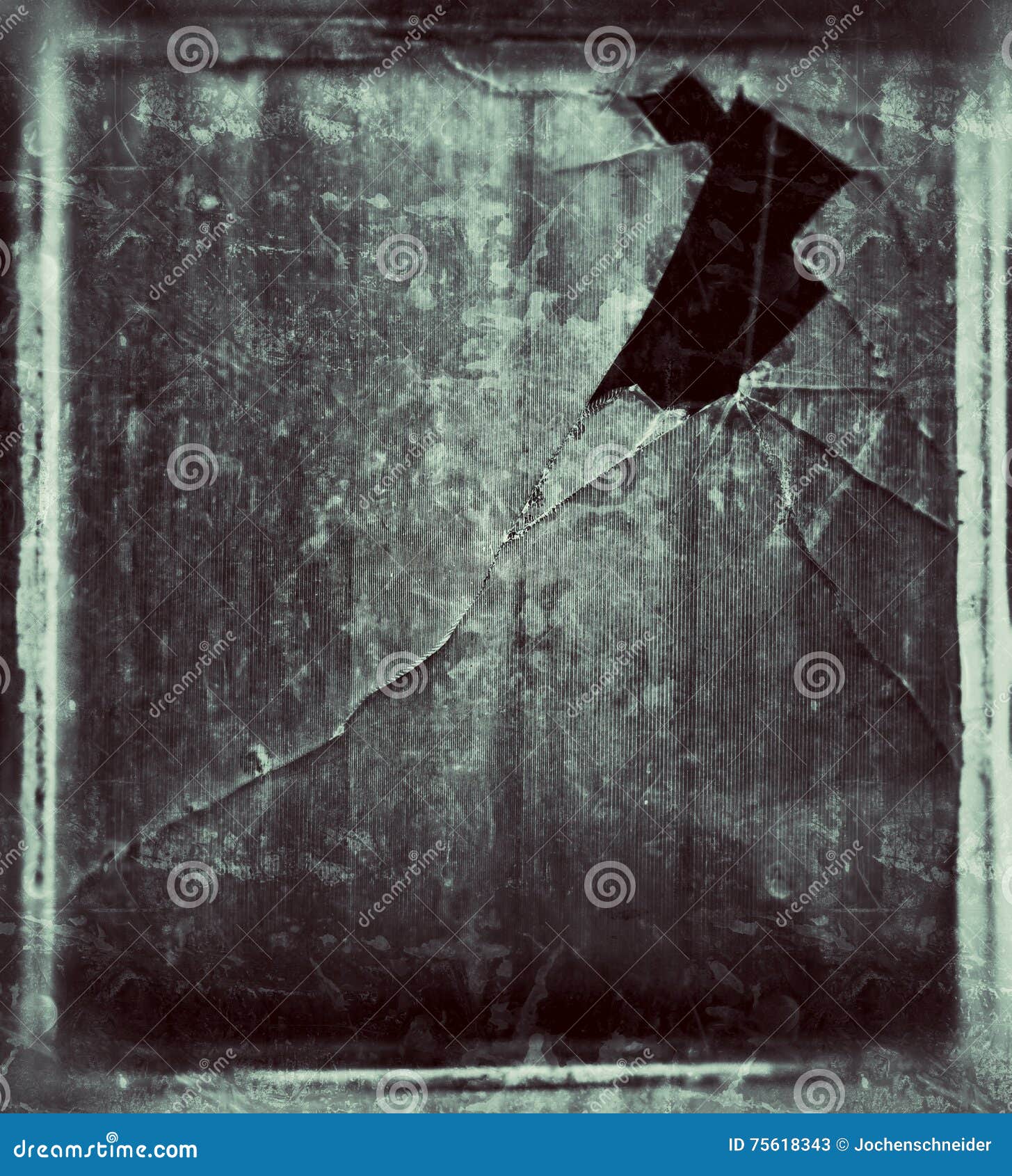 Old Window with Broken Glass Stock Image - Image of broken, aged: 75618343