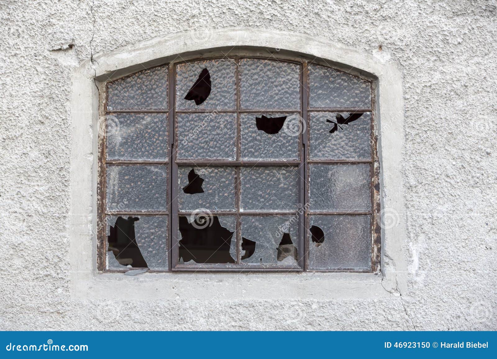 Old Window with Broken Glass Stock Photo - Image of housing, factory ...