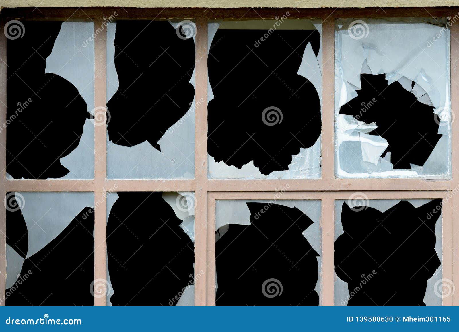 Old Window with Broken Panes of Glass Stock Photo - Image of white ... Old Window with Broken Panes of Glass Stock Photo - Image of white ...