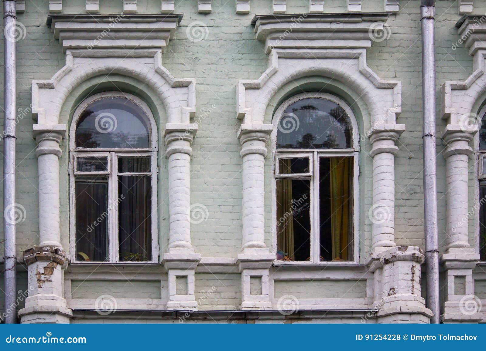 Old Window in a Classic Style Stock Photo - Image of outdoor, columns ...