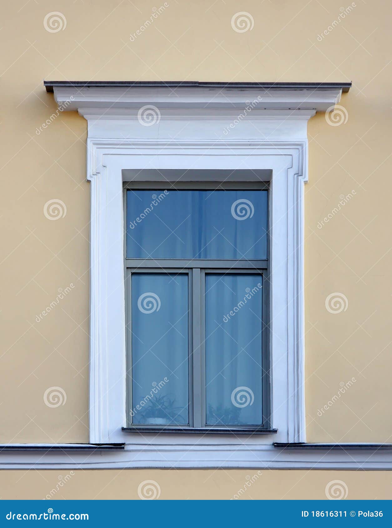 Old Window in the Classical Style Stock Image - Image of abstract, flat ...
