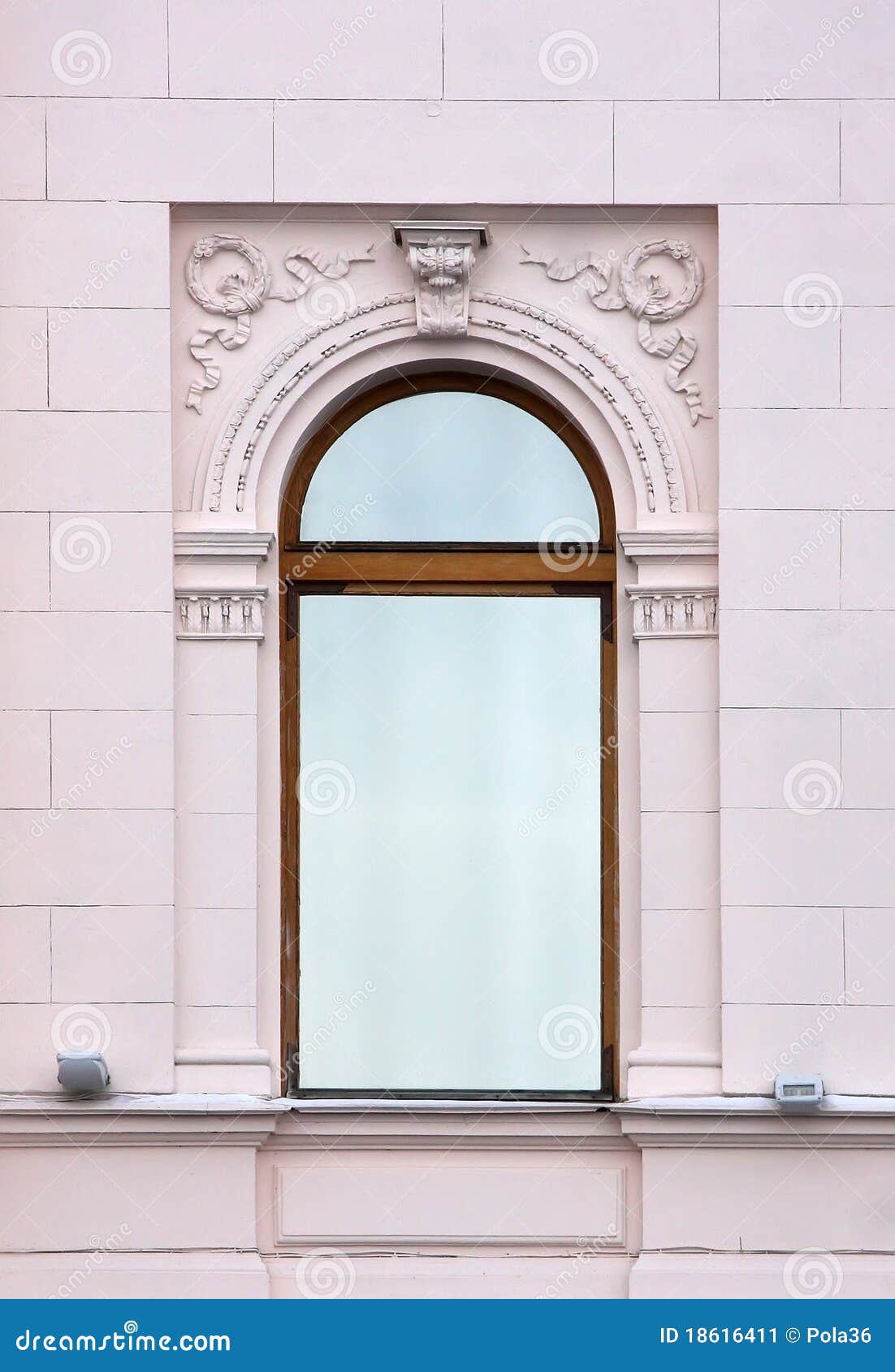 Old Window in the Classical Style Stock Image - Image of single ...