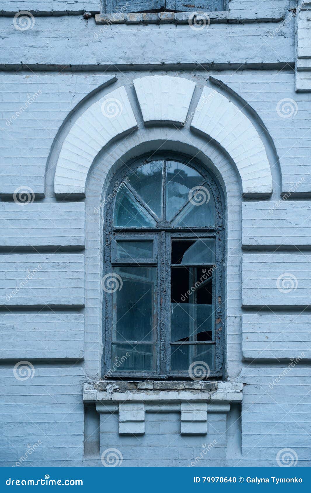 Old Window Decorated with Stylized Ornament Stock Photo - Image of ...