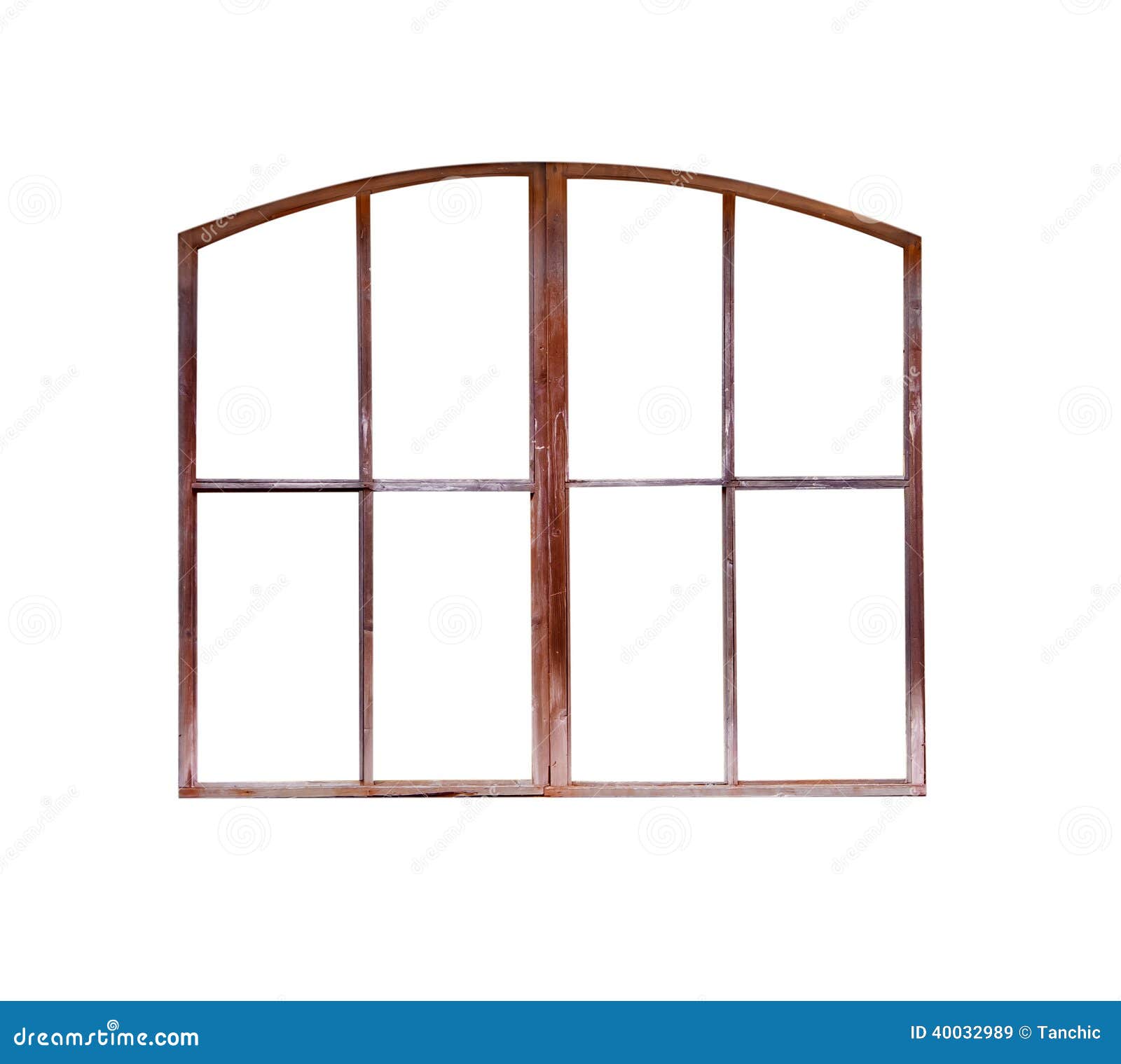 The Old Window Frame Isolated Stock Image - Image of frame, retro: 40032989