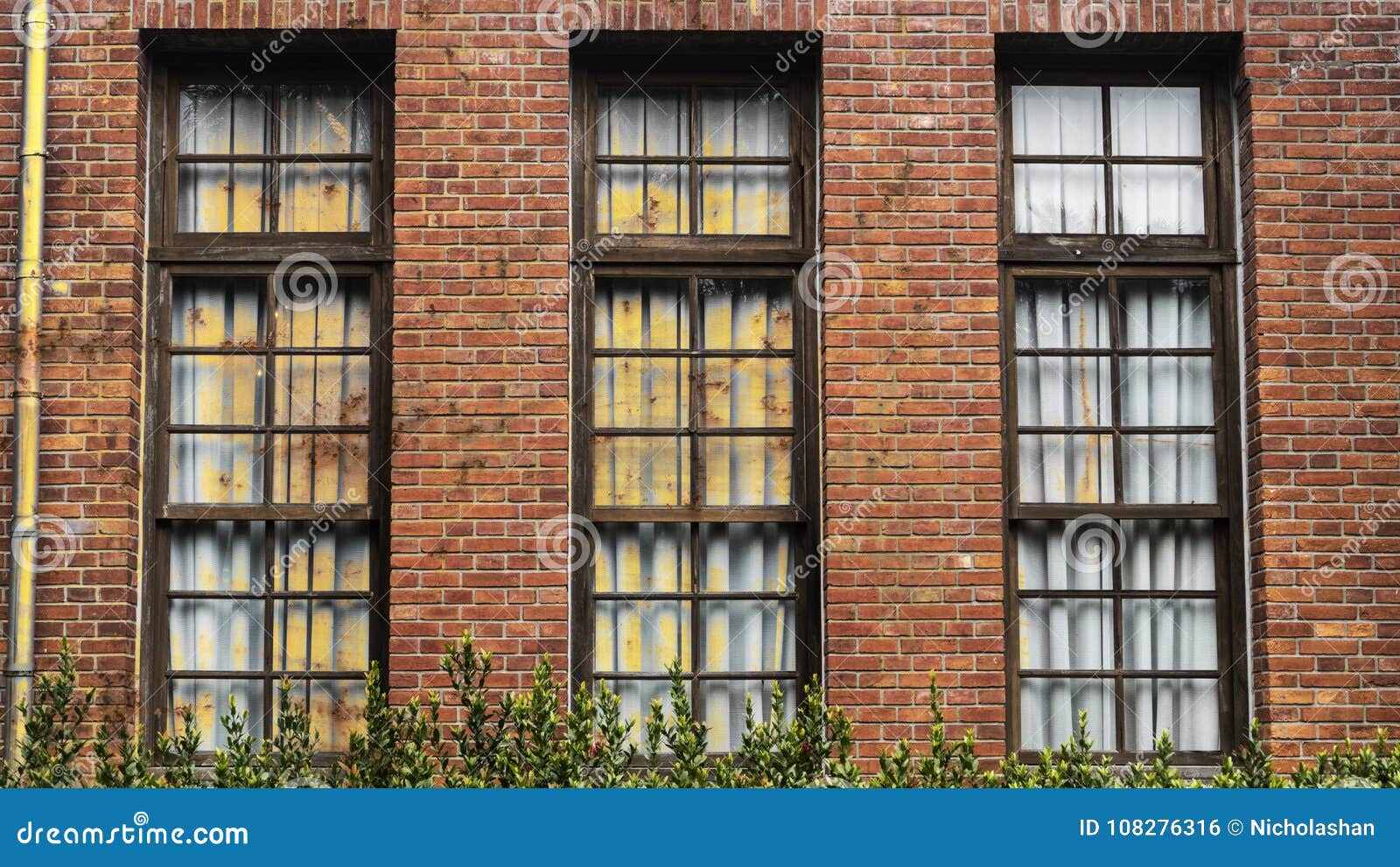 An Old Window of an Old House Stock Photo - Image of retro, green ...