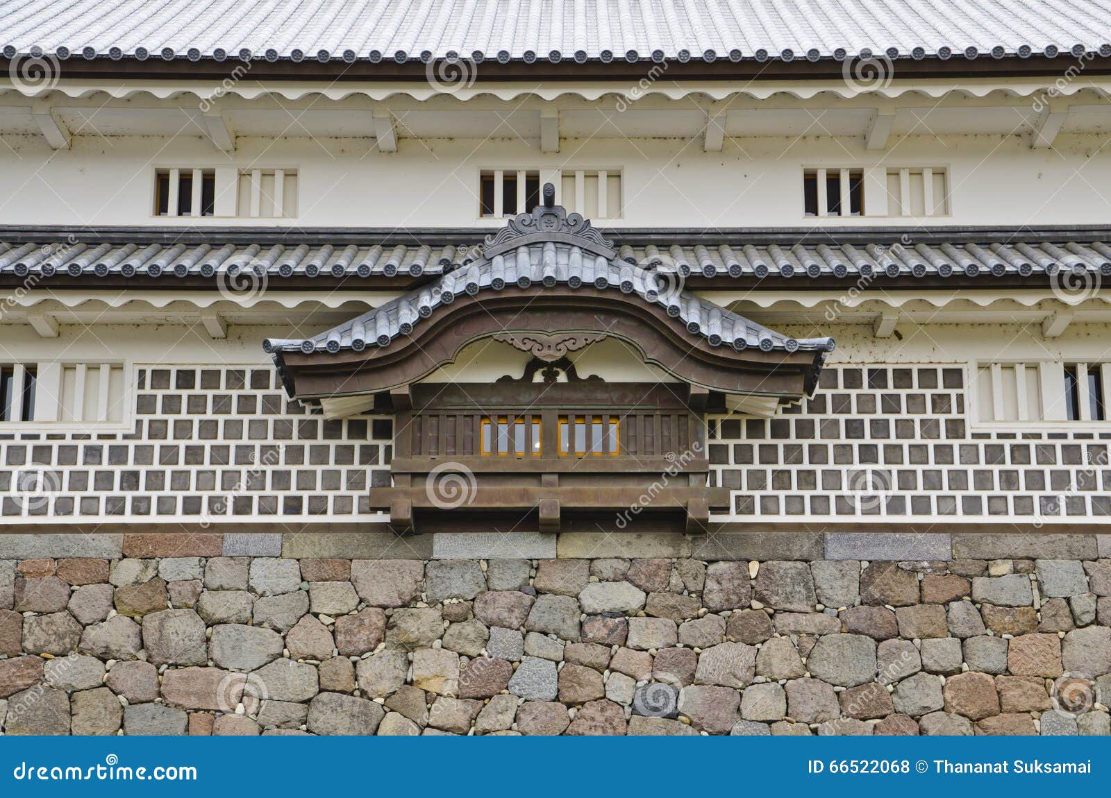 Old Window in the Japanese Castle. Stock Photo - Image of season ...
