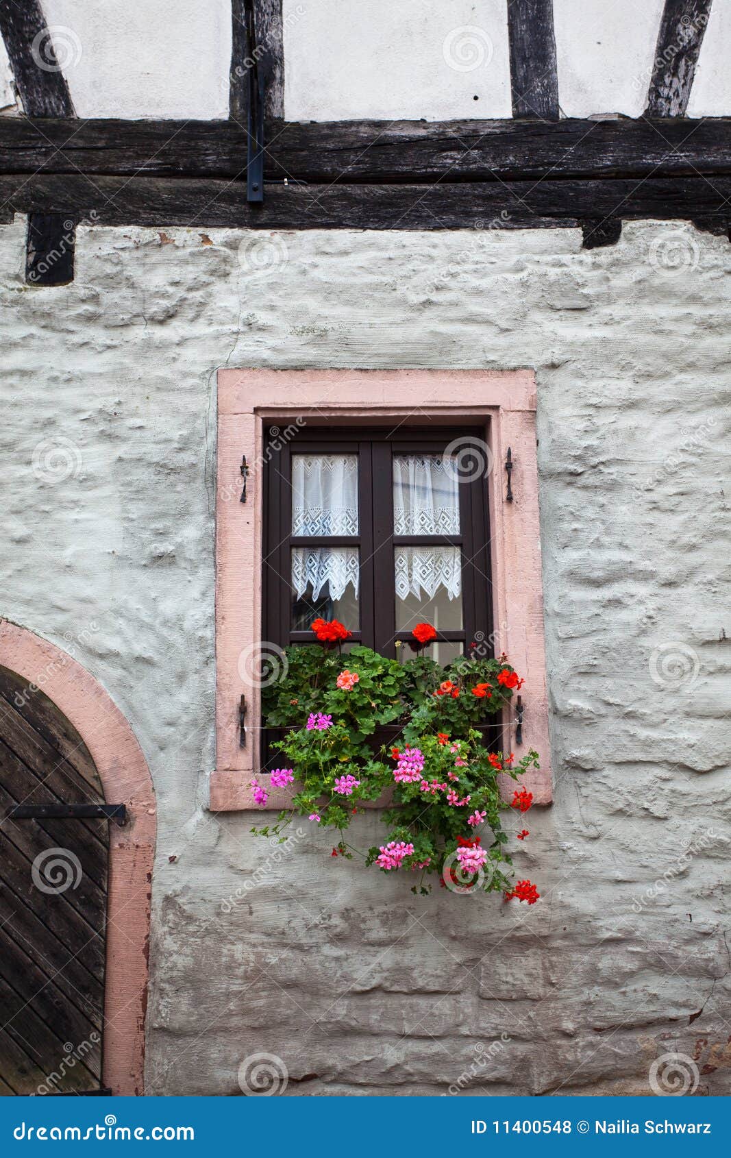 Old Window on Medieval House Stock Photo - Image of decoration, masonry ...