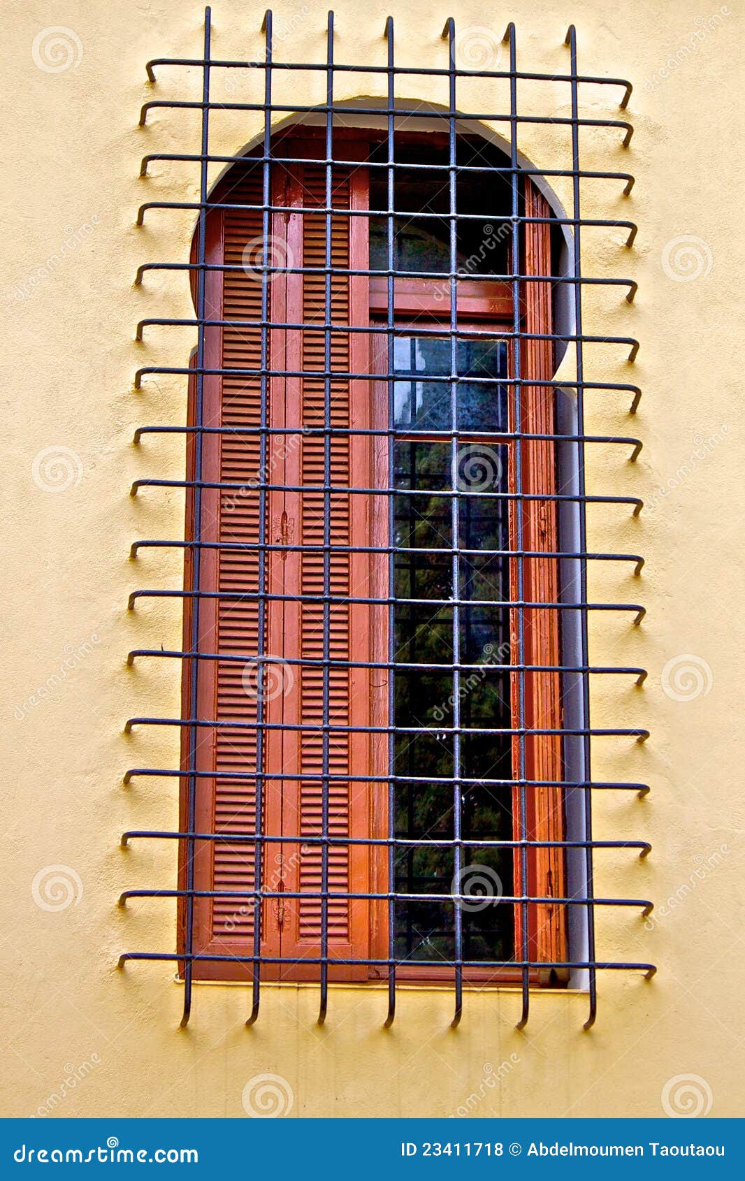 Old window with metal grid stock photo. Image of design - 23411718