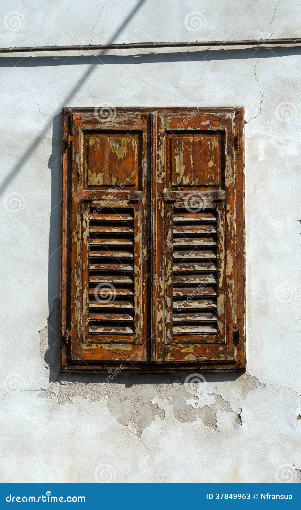 Old window with shutters stock image. Image of buildings - 37849963