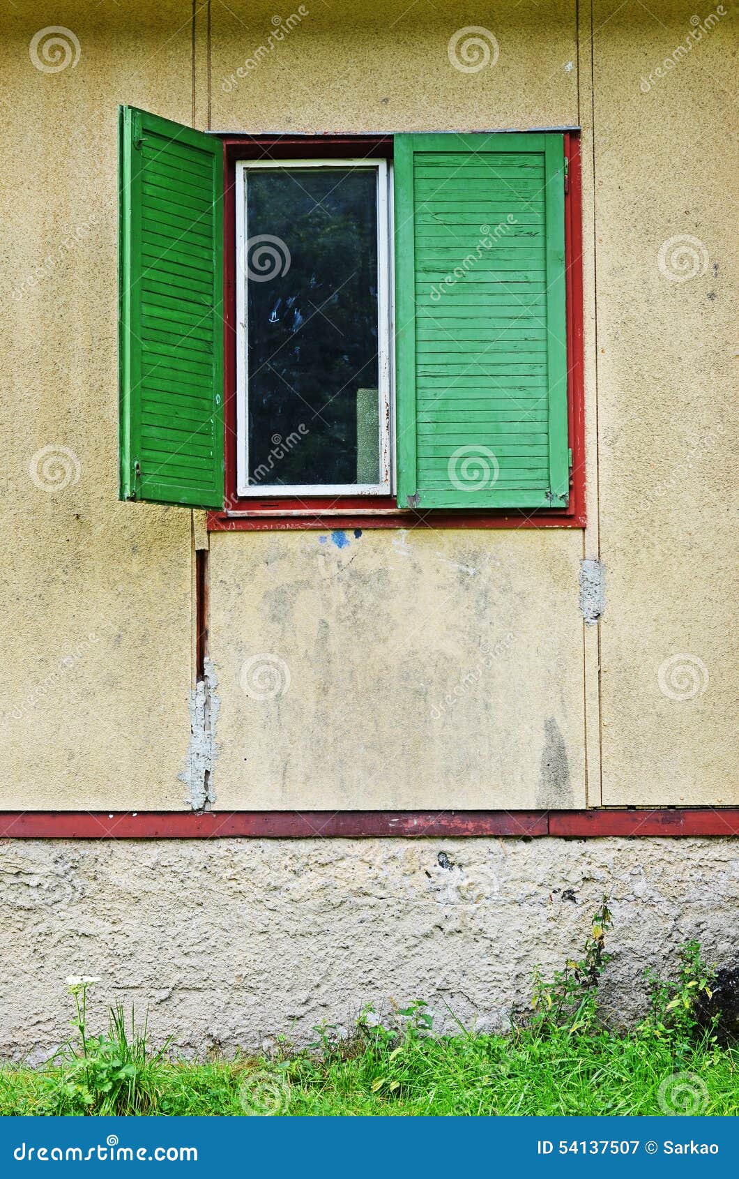 Old window stock image. Image of wood, wind, grunge, wall - 54137507