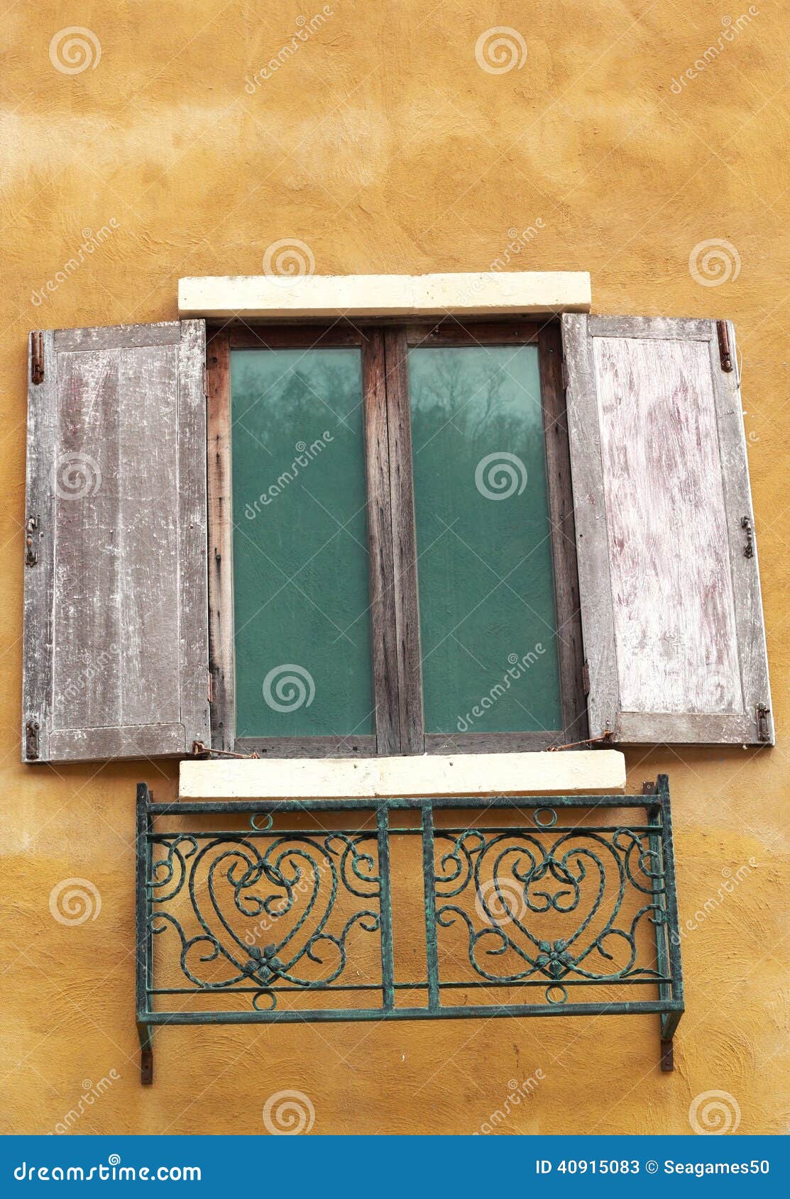 Old Window with Vintage Style. Stock Image - Image of city, window ...