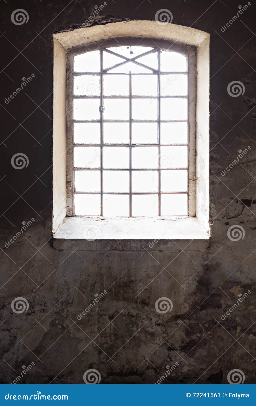 Old window on the wall stock image. Image of room, transparent - 72241561