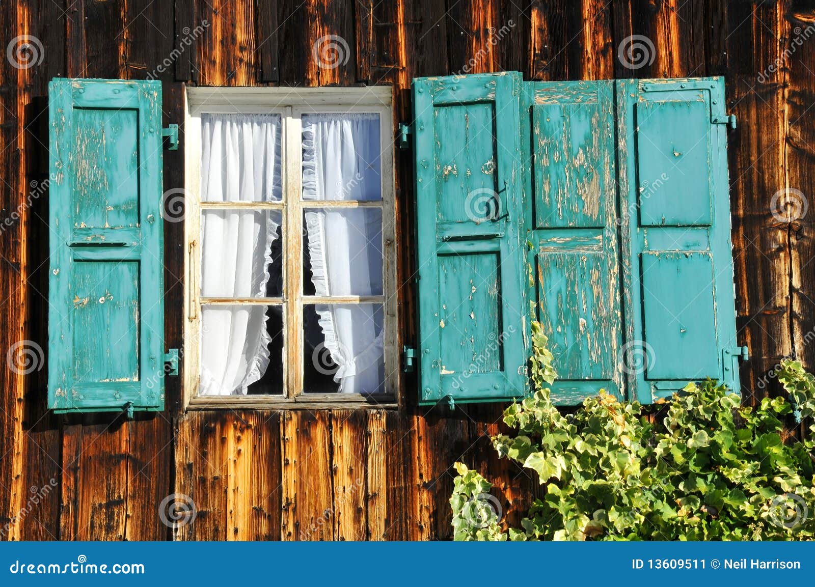 Old windows stock image. Image of build, curtain, champery - 13609511
