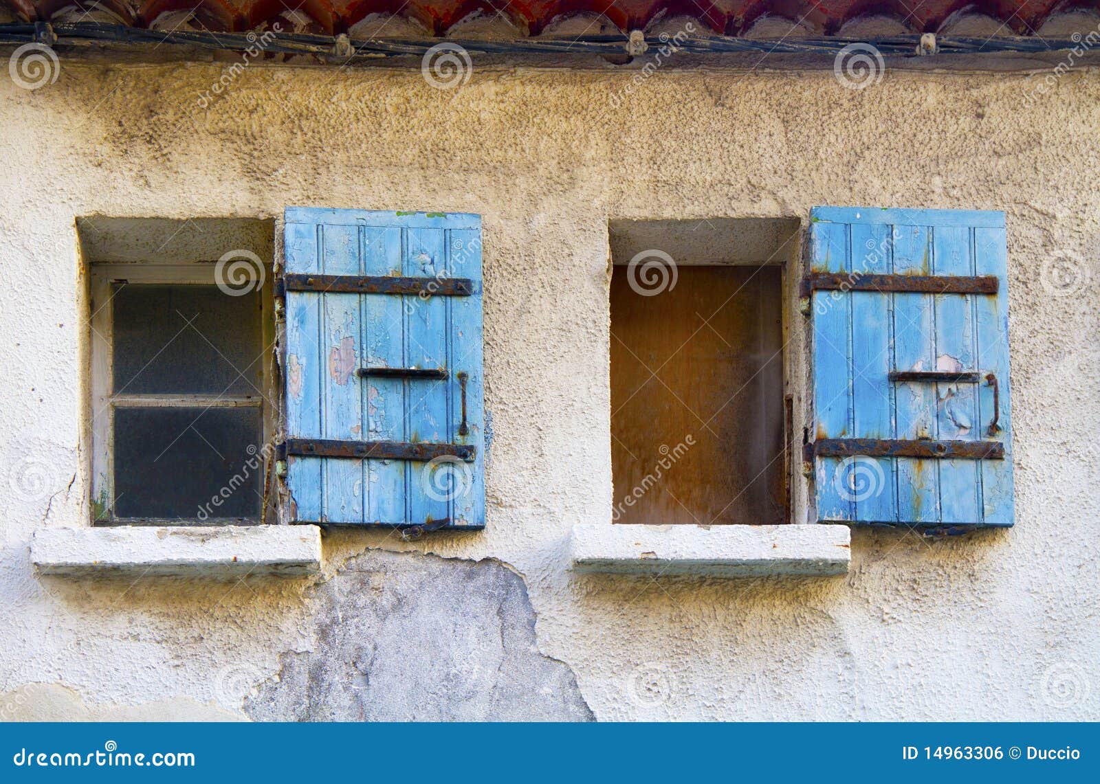 Old windows stock photo. Image of wall, blue, doors, architectural ...