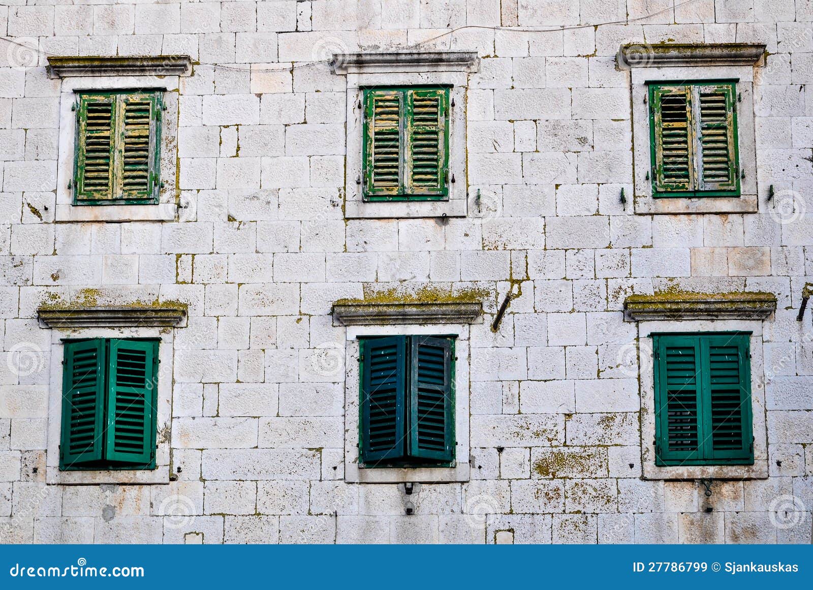 Old windows stock image. Image of place, life, croatia - 27786799