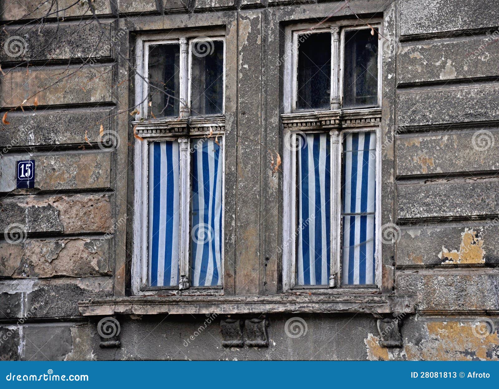Old windows stock image. Image of urban, damaged, living - 28081813