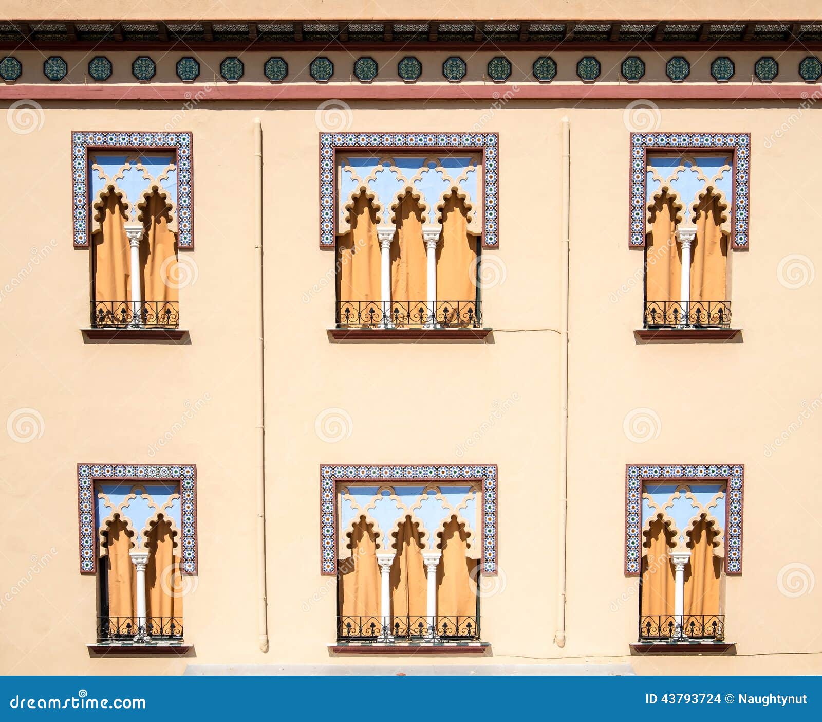 Old Windows in Arabian Style at Cordoba Spain - Architecture Background ...
