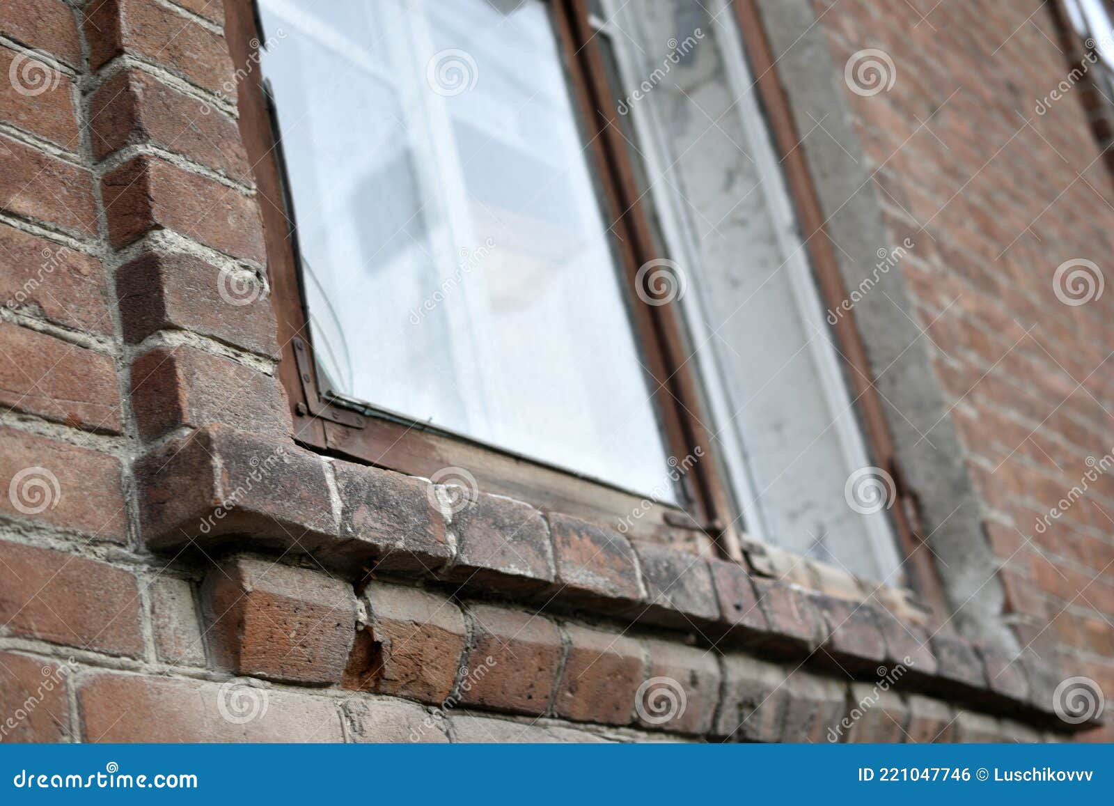 Old Windows Brick Wall of a Historic Building Stock Photo - Image of ...